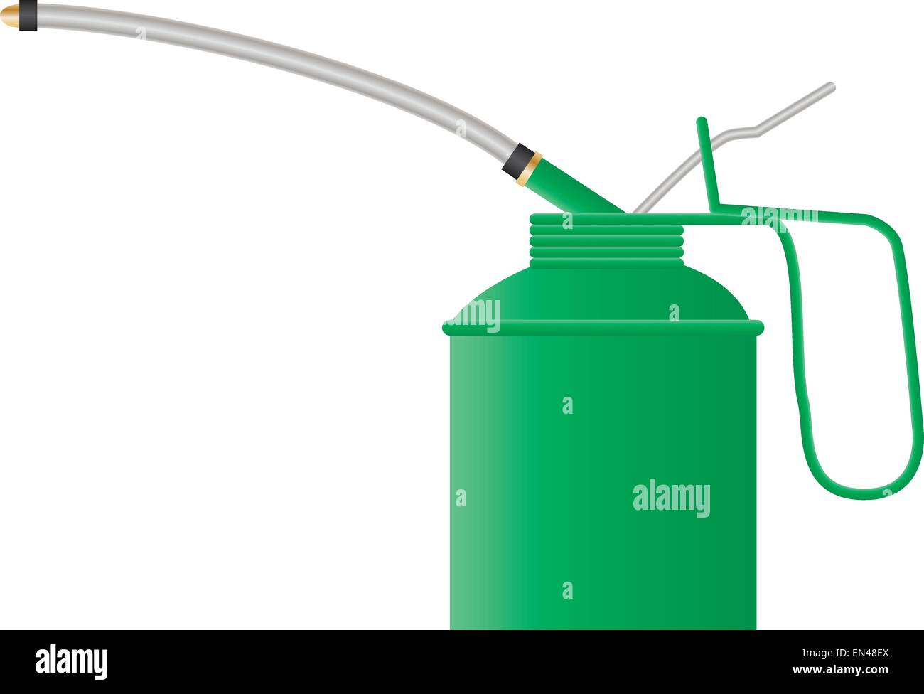 A vector illustration of a Garage Mechanics Green Lubricating Oil Can ...