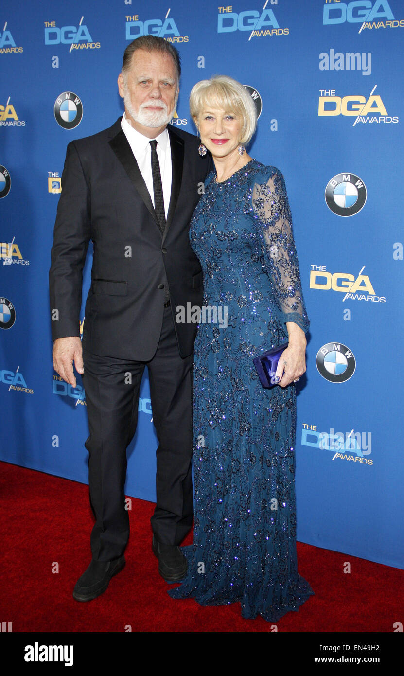 Helen Mirren and Taylor Hackford Stock Photo - Alamy