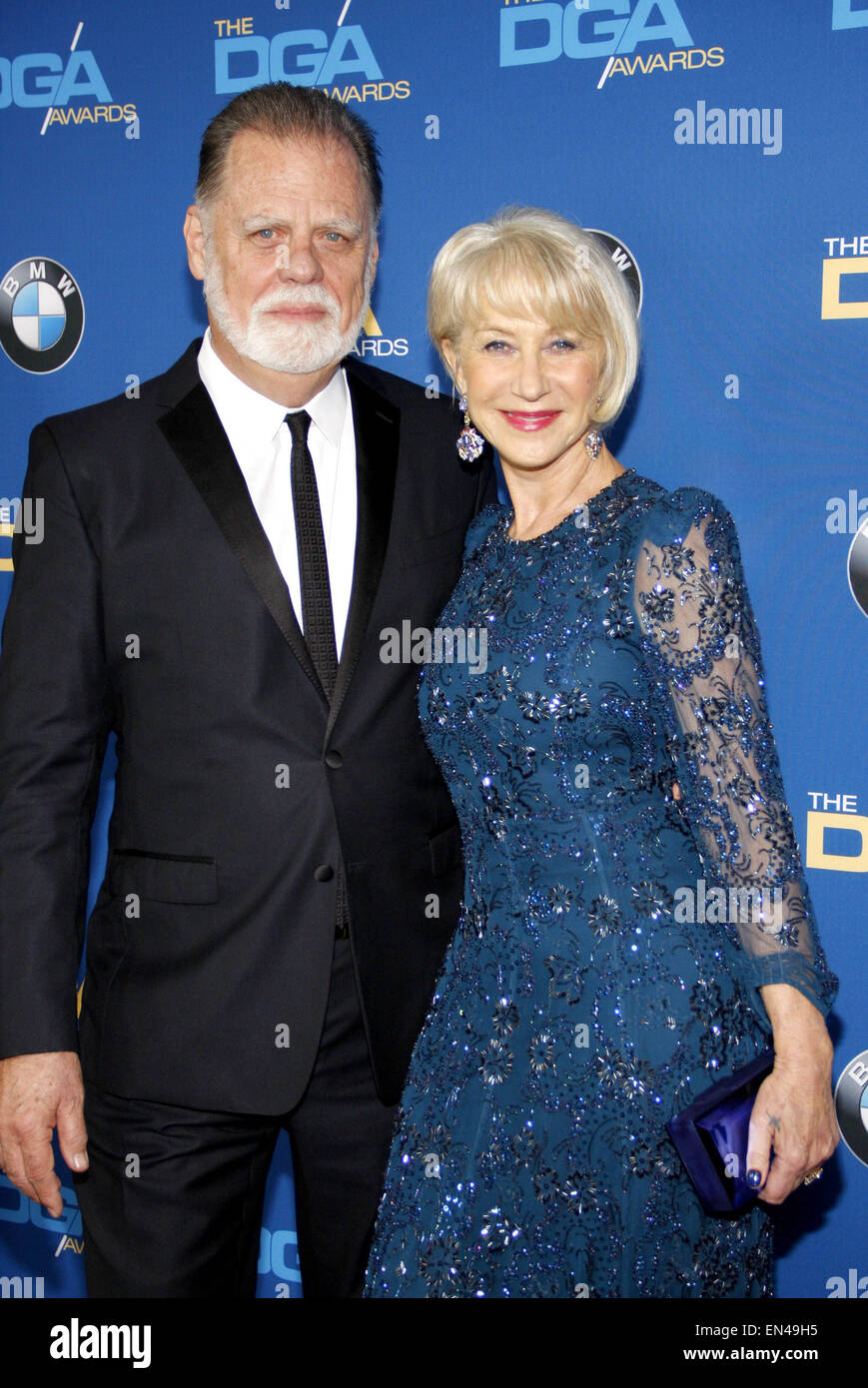 Helen Mirren and Taylor Hackford Stock Photo - Alamy