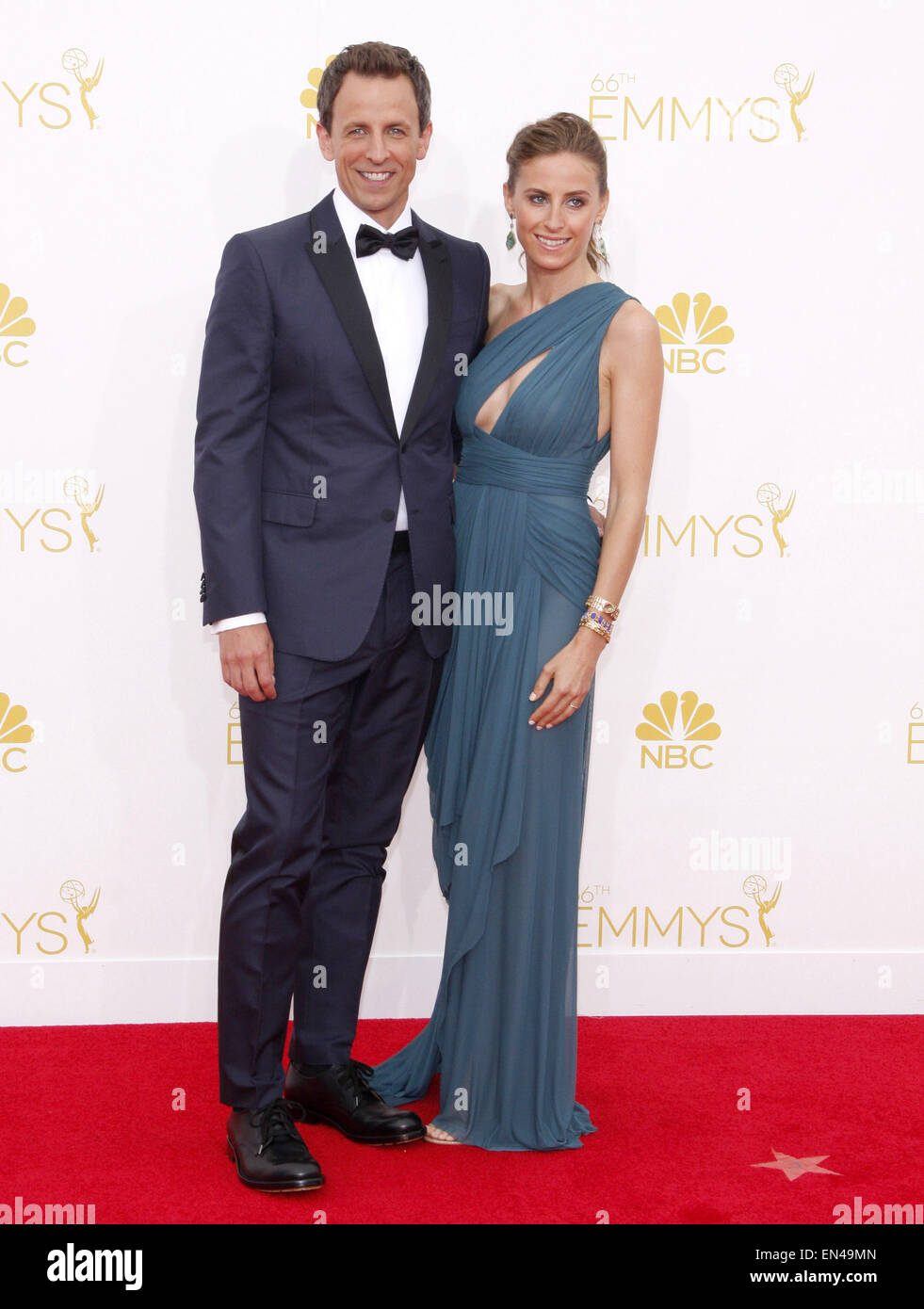 Seth Meyers and Alexi Ashe Stock Photo - Alamy