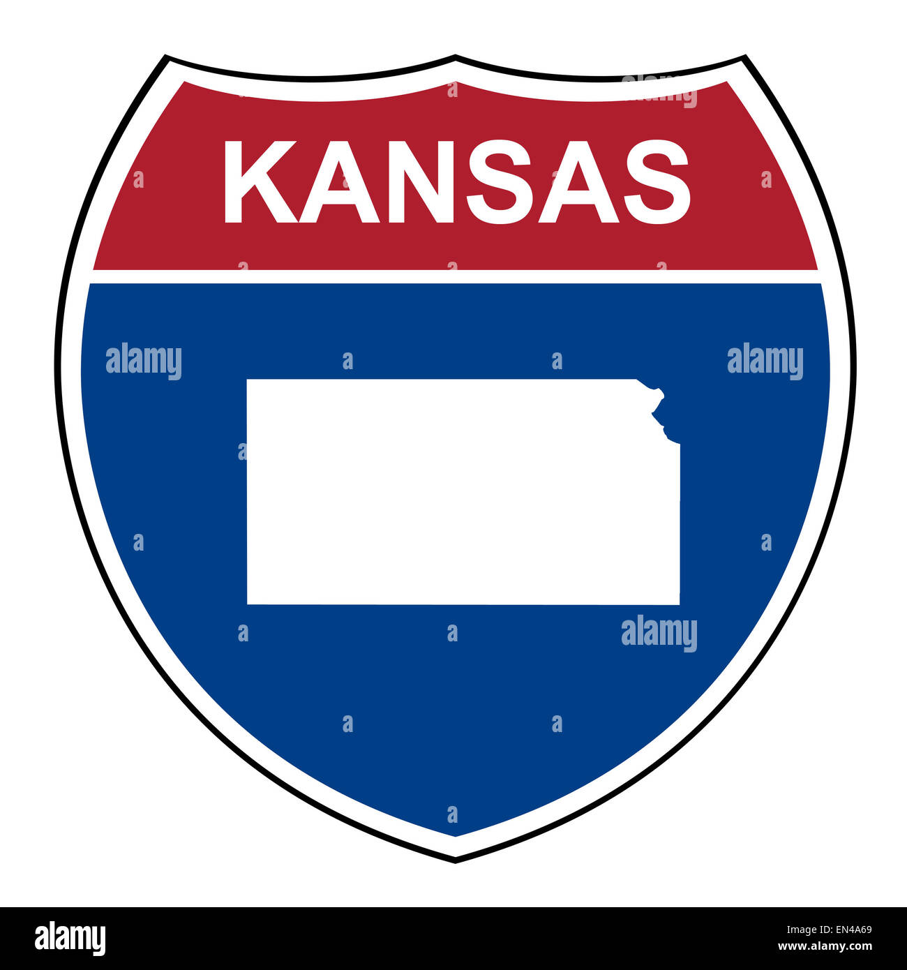 Kansas map hi-res stock photography and images - Alamy