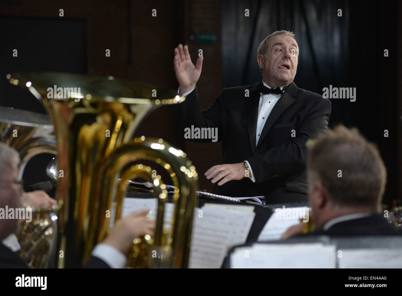 Conductor Brian Grant: Grimethorpe Colliery Band in concert at Barnsley ...