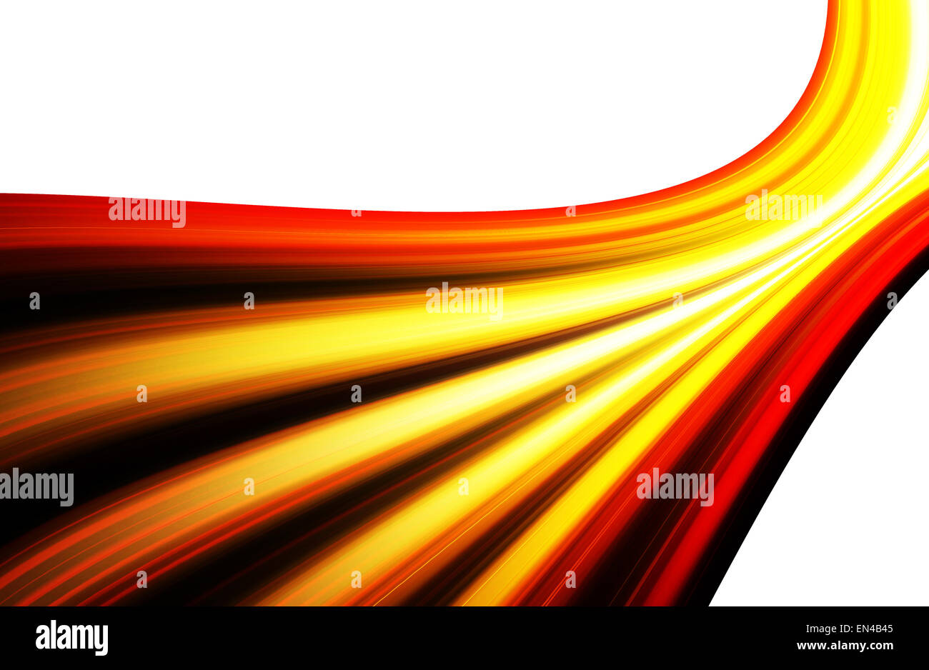 abstract red and yellow background with motion ray technology and ...