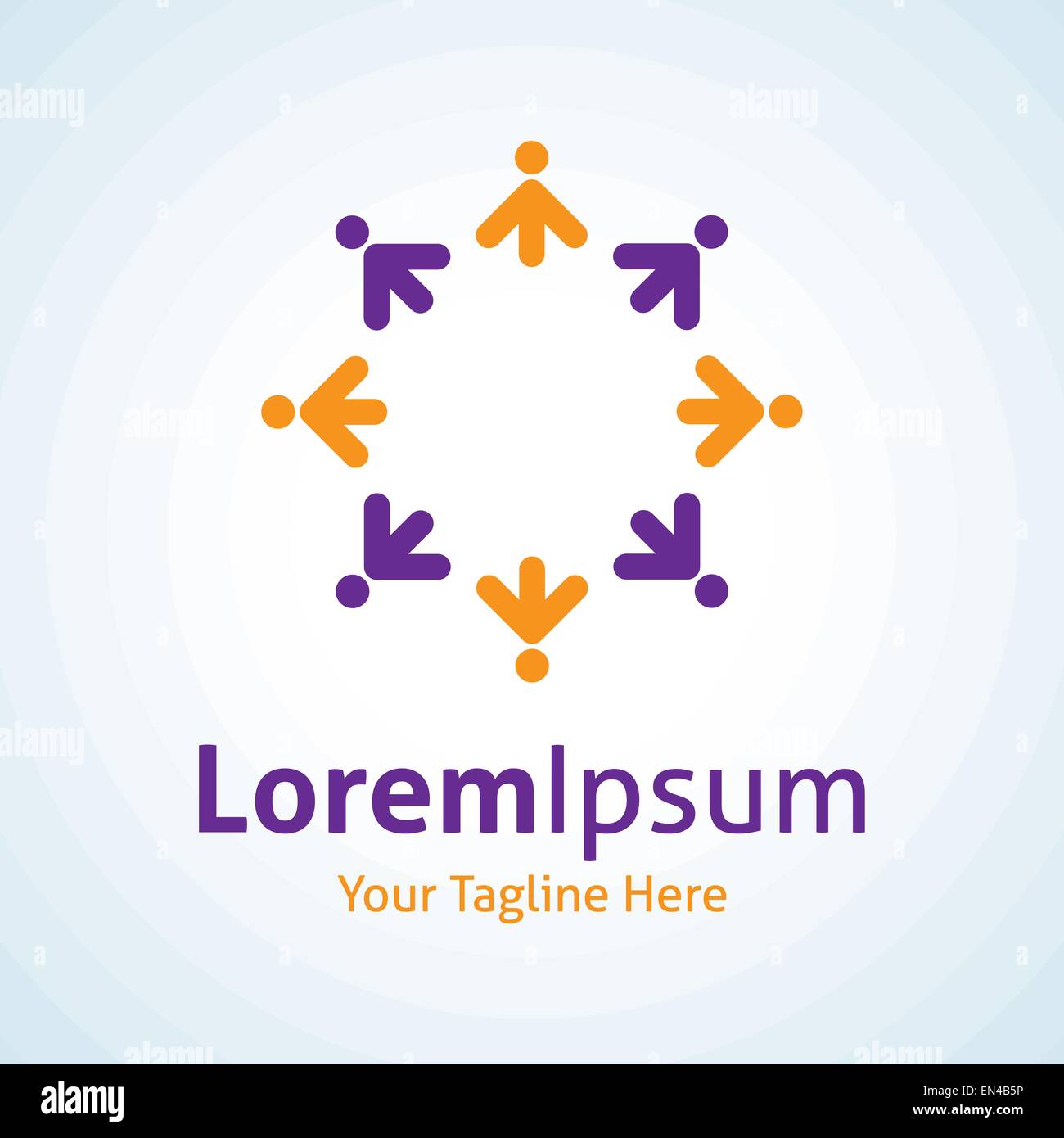 Human partnership progress arrow spread direction vector logo icon ...