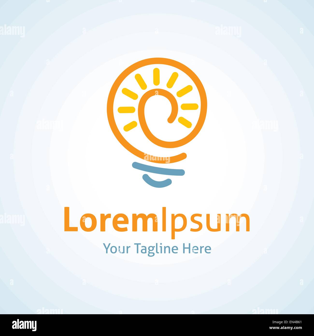 Great inventor light bulb idea shining vector logo icon Stock Vector ...