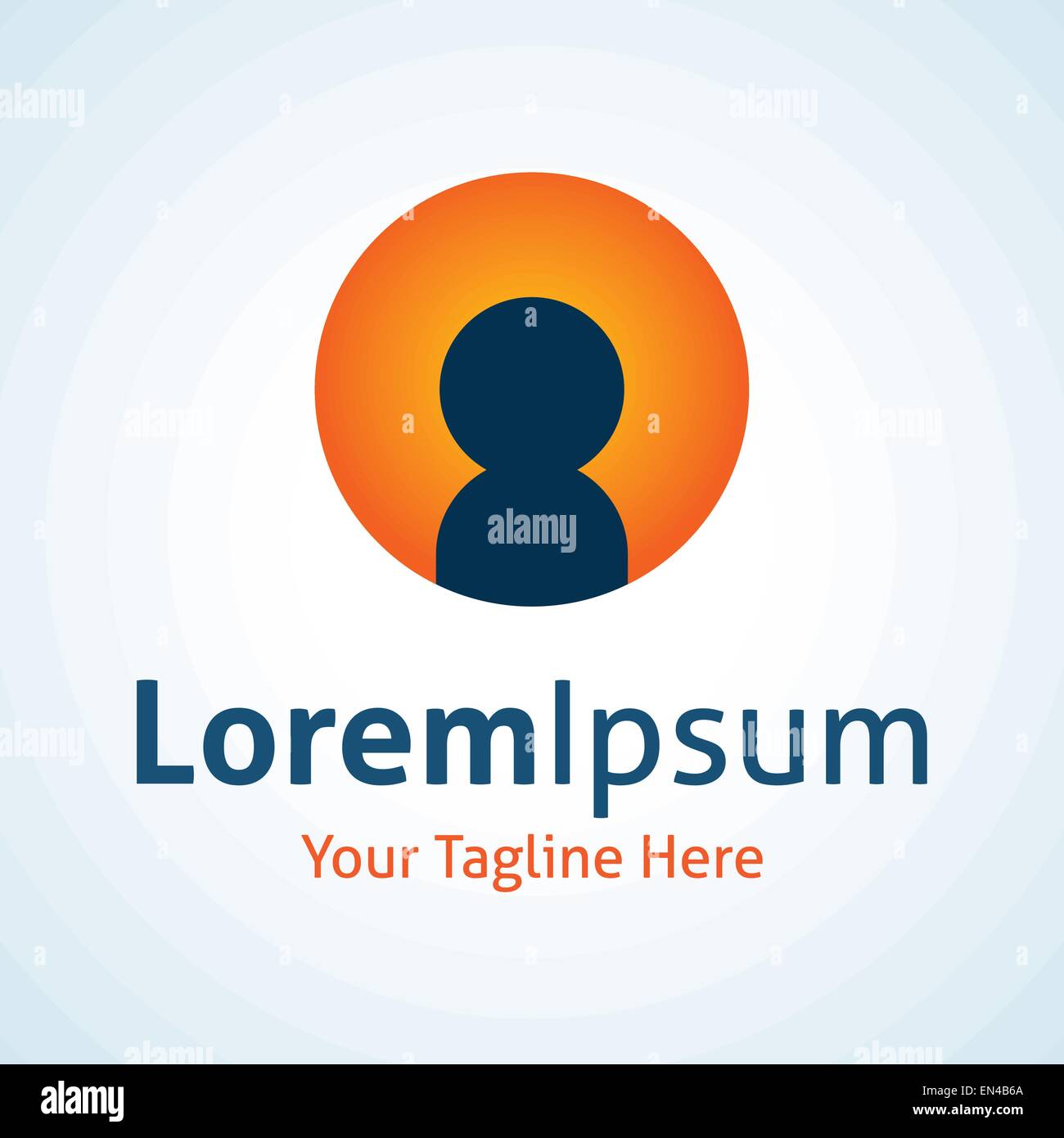 Man shadow silhouette circle vector logo icon Stock Vector Image & Art ...