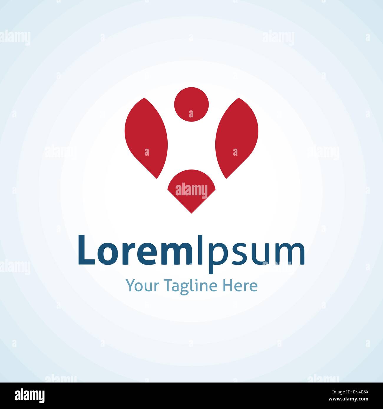 Love person read heart beat shape vector logo icon Stock Vector Image ...