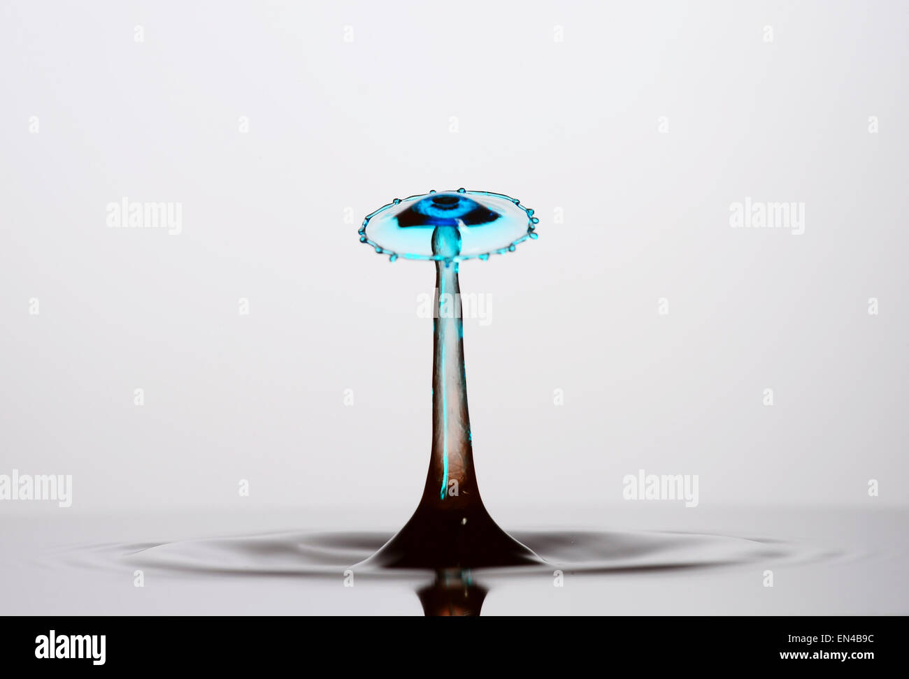 Water Drop Splash Collision - Closeup Stock Photo - Alamy