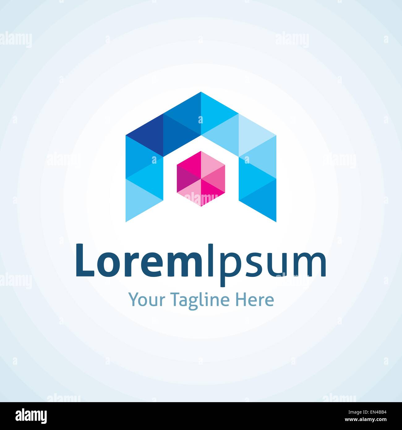 Alternative reality strong progress up arrow blue logo icon Stock ...