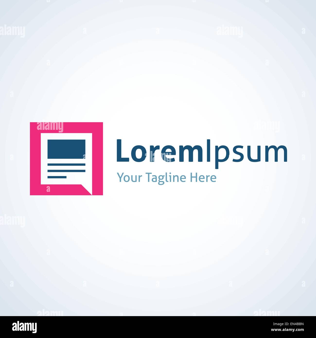 Online document corporate system professional application vector logo ...