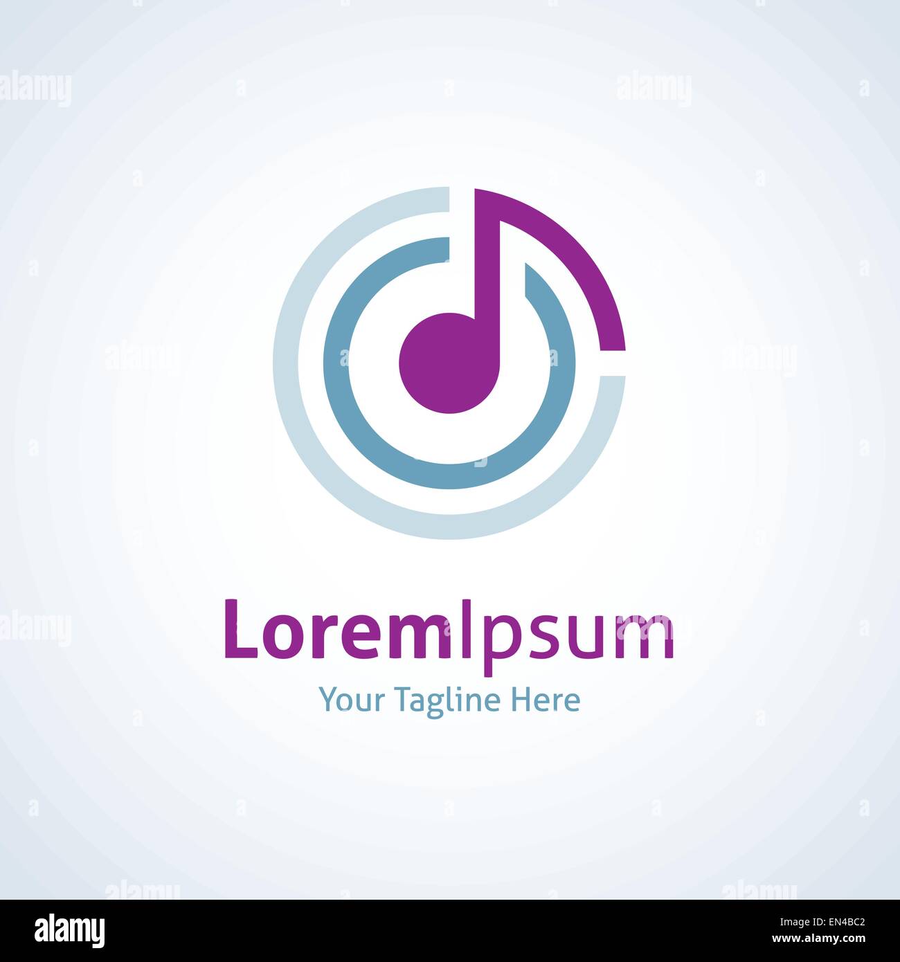 Music connecting the world vector logo icon Stock Vector Image & Art ...