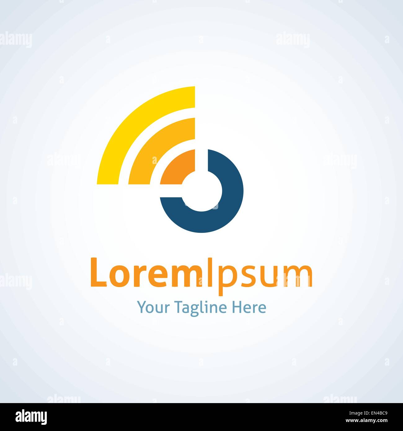 Radio ether advertising wave oscilation vector logo icon Stock Vector ...