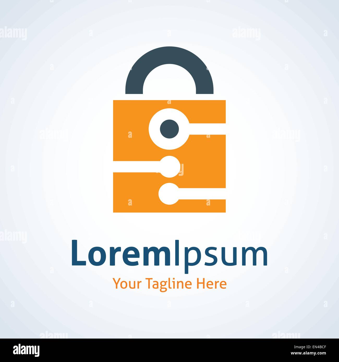 Lock up mechanism system technology protection vector logo icon Stock ...