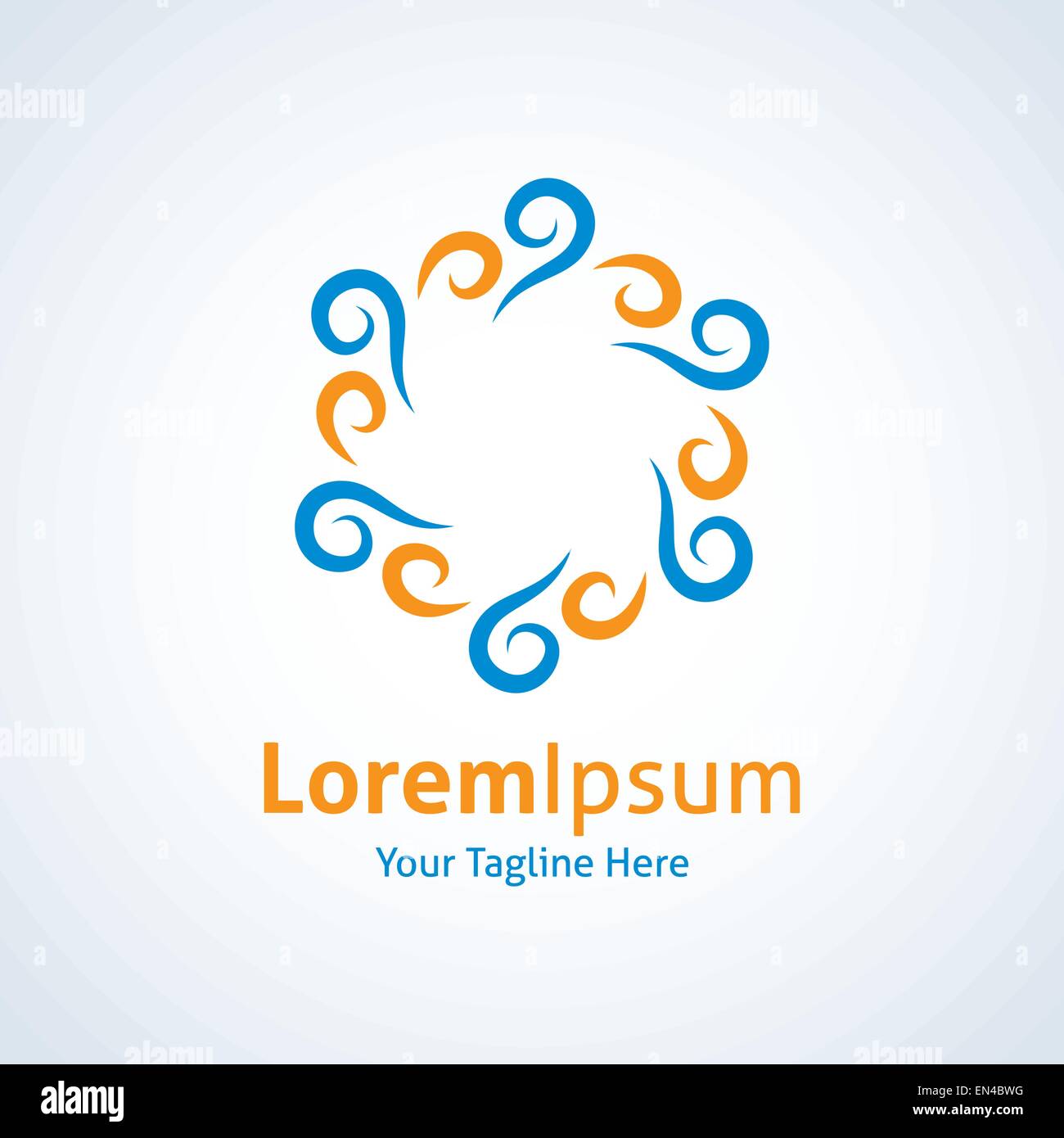 Wind of change graphic design sign vector logo icon Stock Vector Image ...