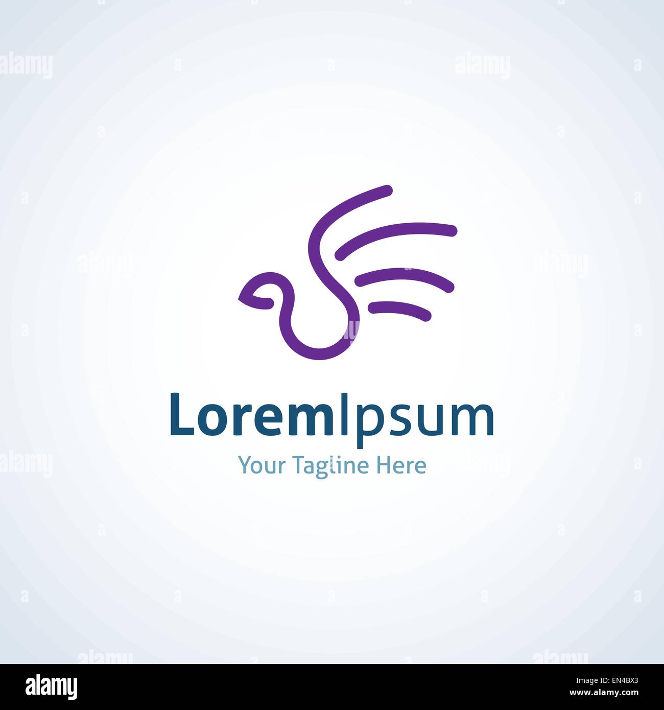 Wild wings bird flying vector logo icon Stock Vector Image & Art - Alamy