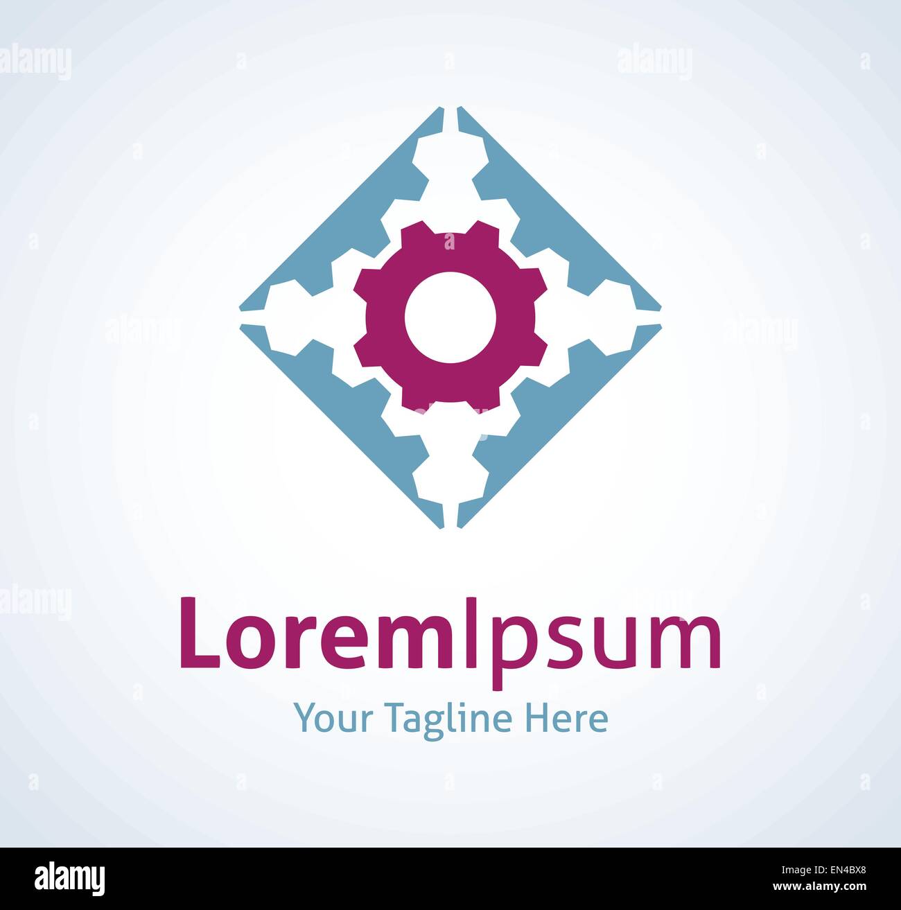 Mechanism gears wheel operating vector logo icon Stock Vector Image ...