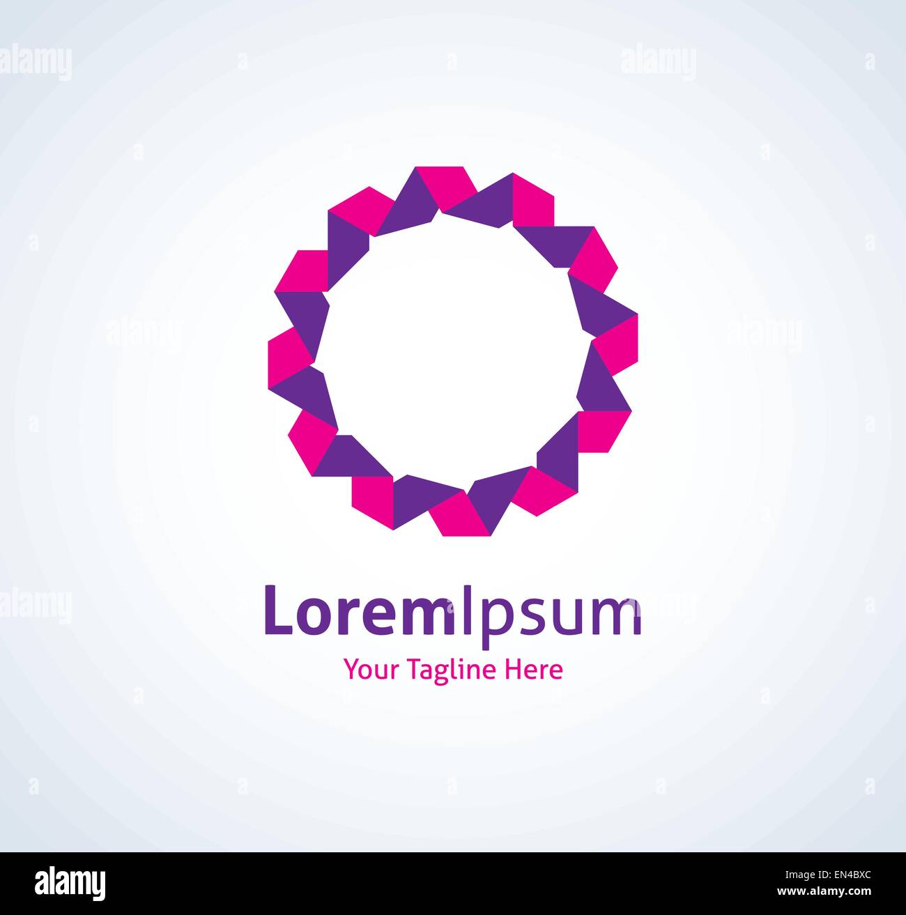 Beautiful loop circle purple fantasy vector logo icon Stock Vector ...