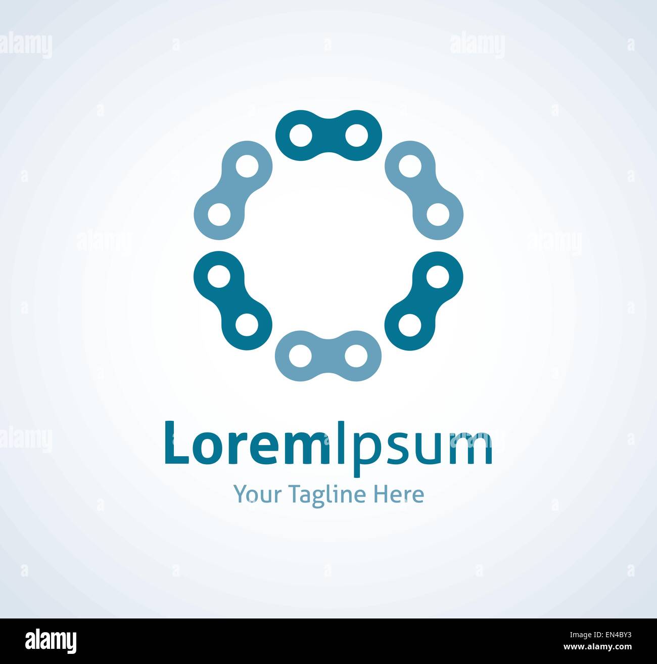 Chain strength circle industrial vector logo icon Stock Vector Image ...