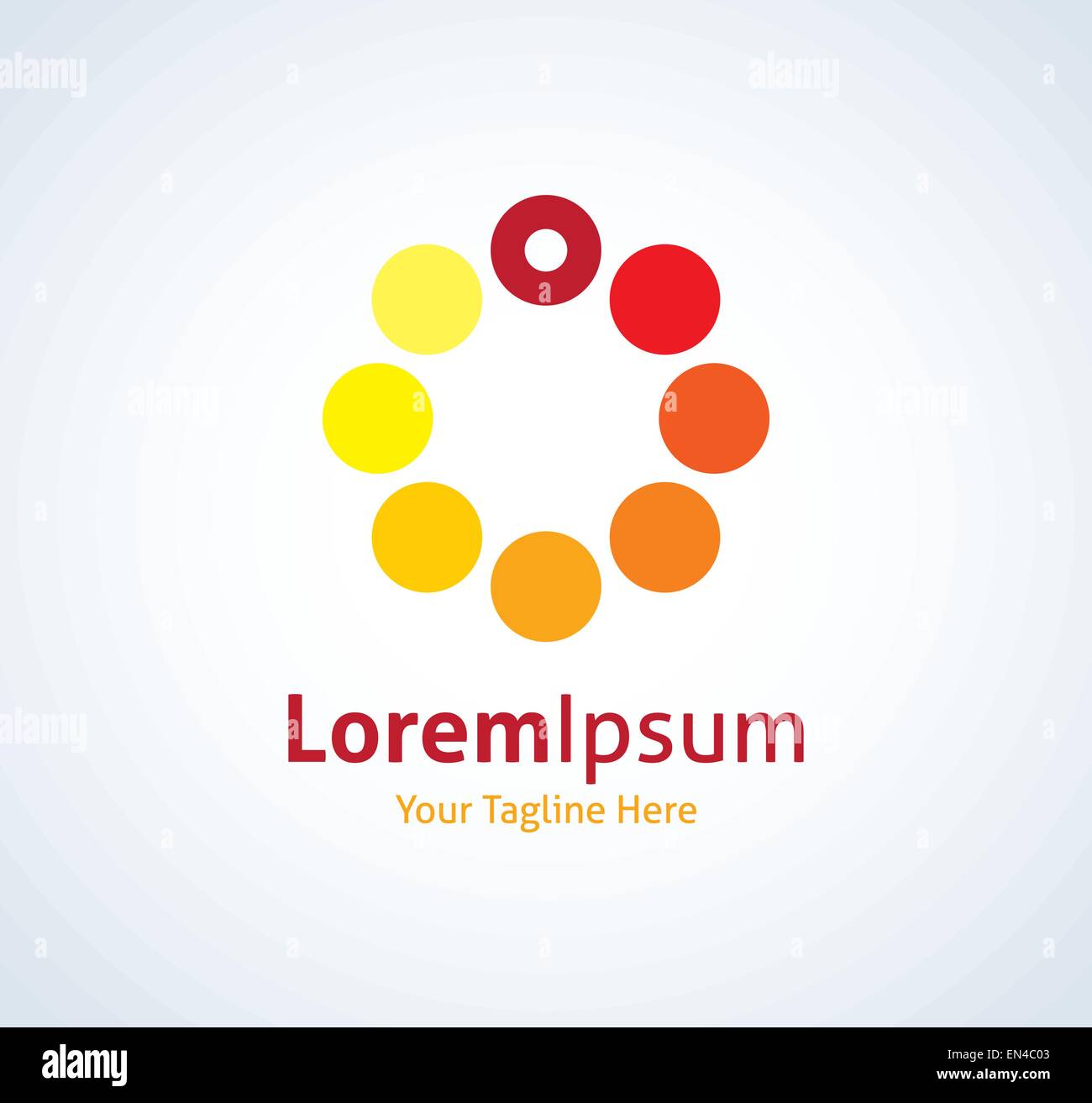 Beautiful yellow circle boost vector logo icon Stock Vector Image & Art ...