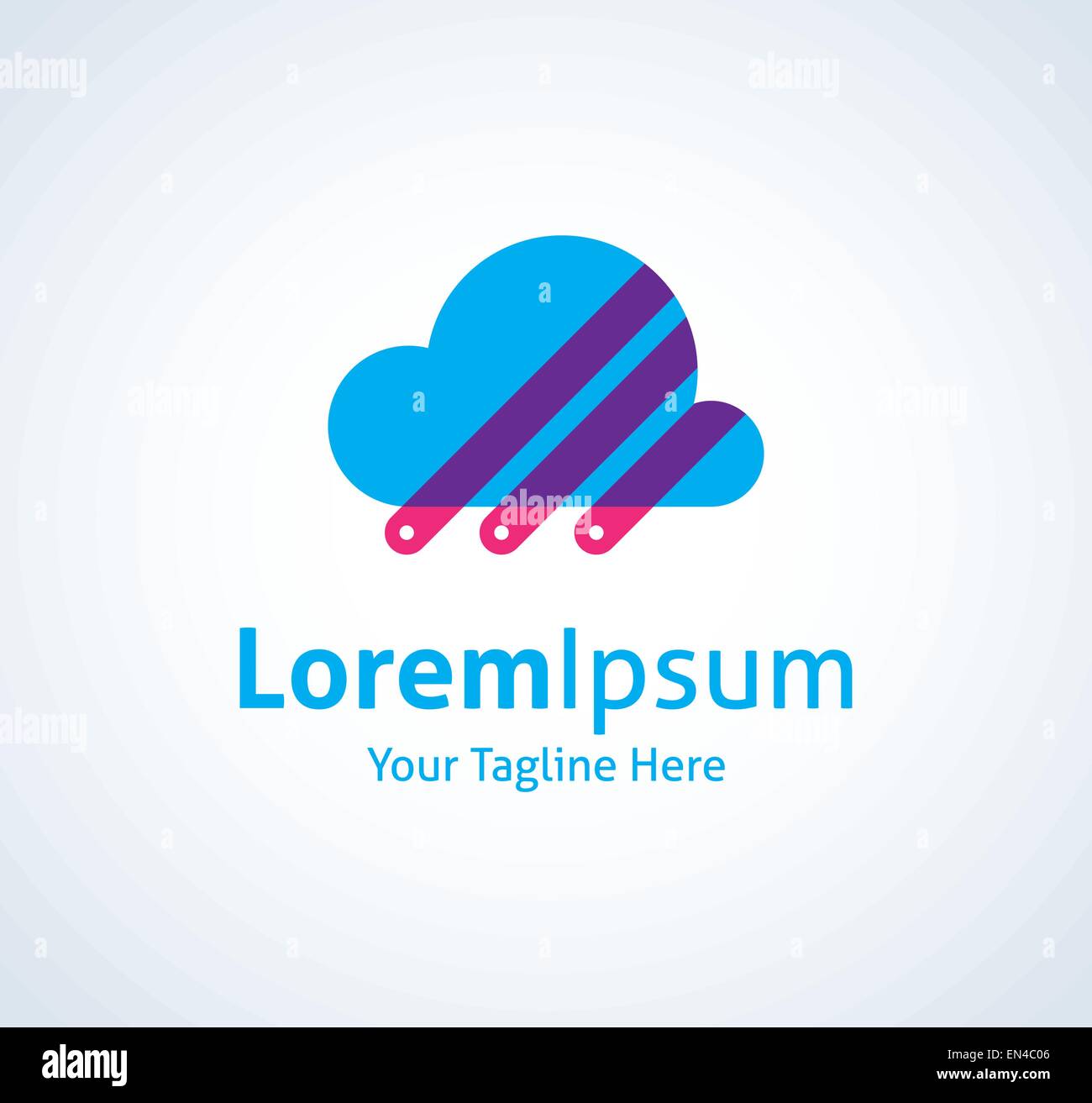 Cloud phone tech futuristic vector logo icon Stock Vector Image & Art ...