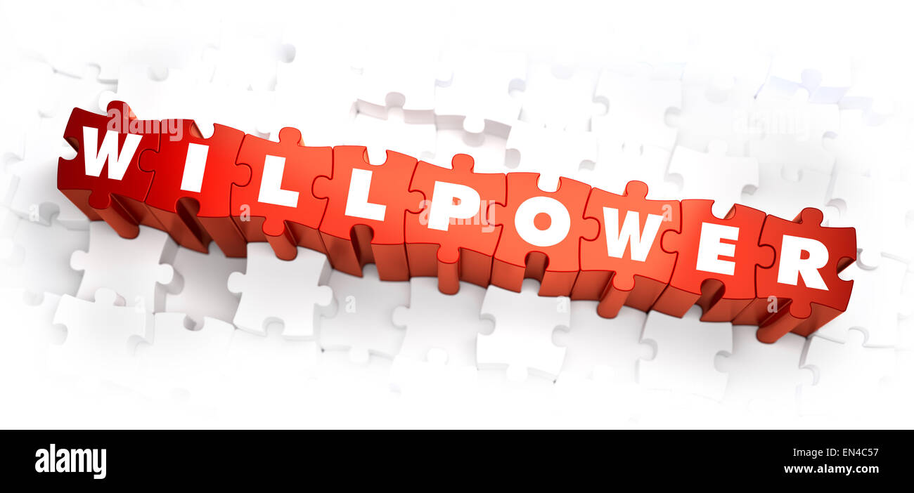 Willpower - White Word on Red Puzzles Stock Photo - Alamy Willpower - White Word on Red Puzzles Stock Photo - Alamy