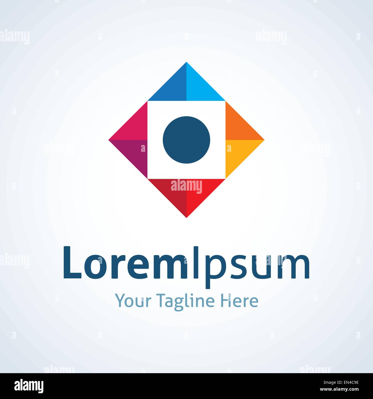 Abstract creation geometry center dot vector logo icon Stock Vector ...