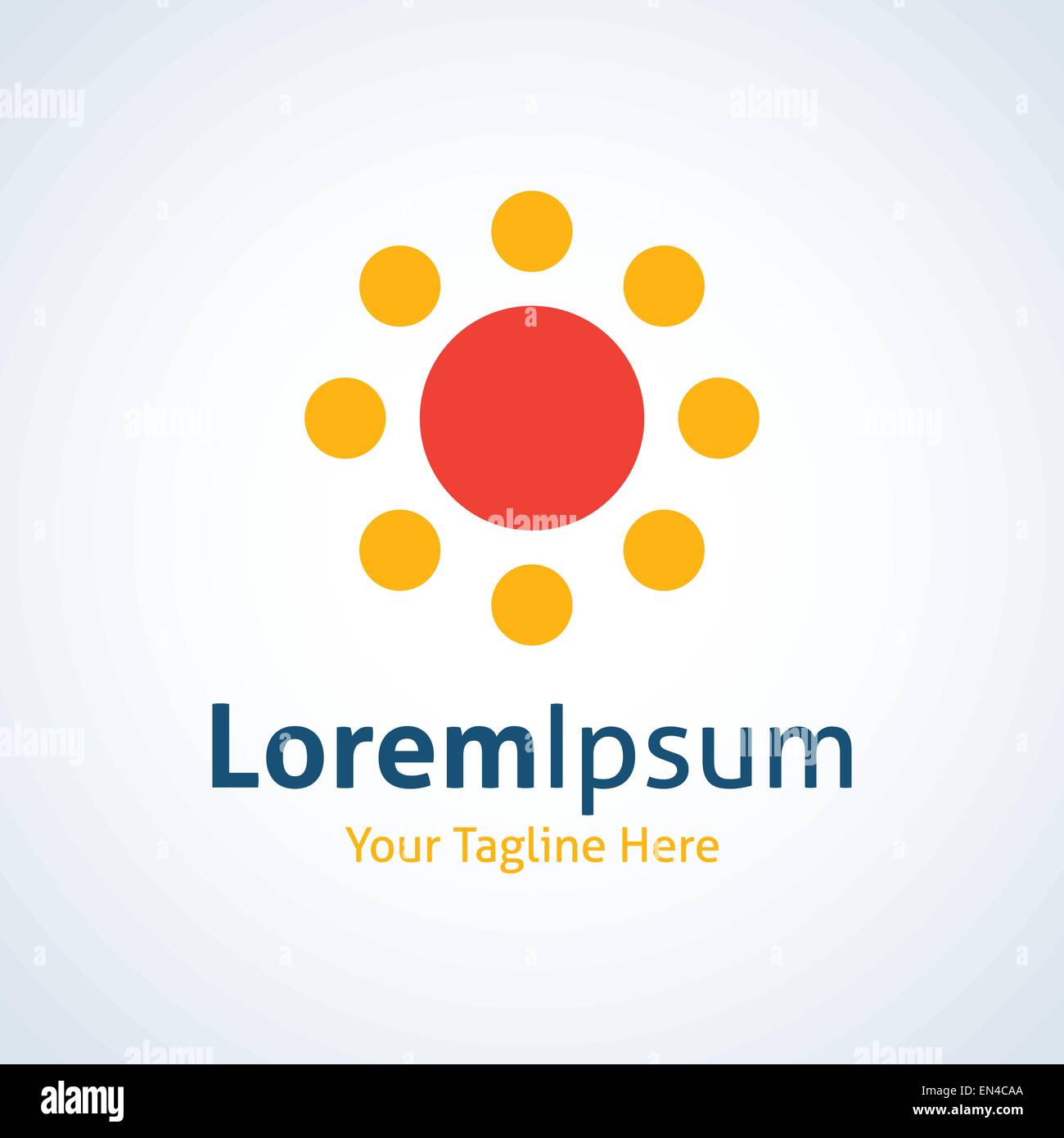 Sun yellow circle technology logo logotype icon vector Stock Vector ...