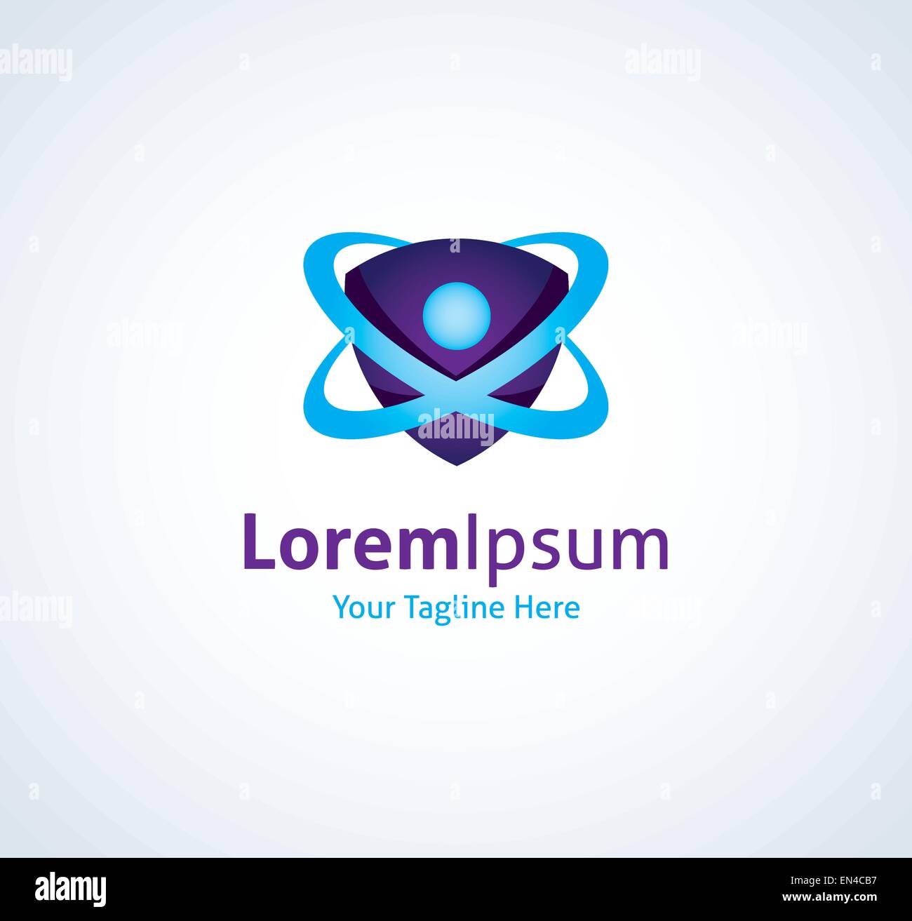 Alien future sci fi technology advance science integrate vector logo ...