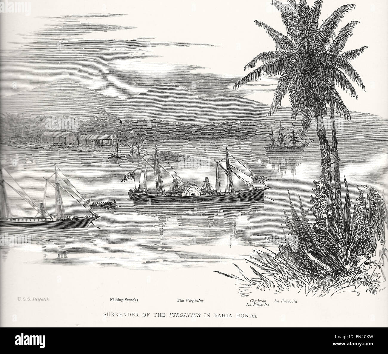 Surrender of the Virginius in Bahia Honda Stock Photo - Alamy