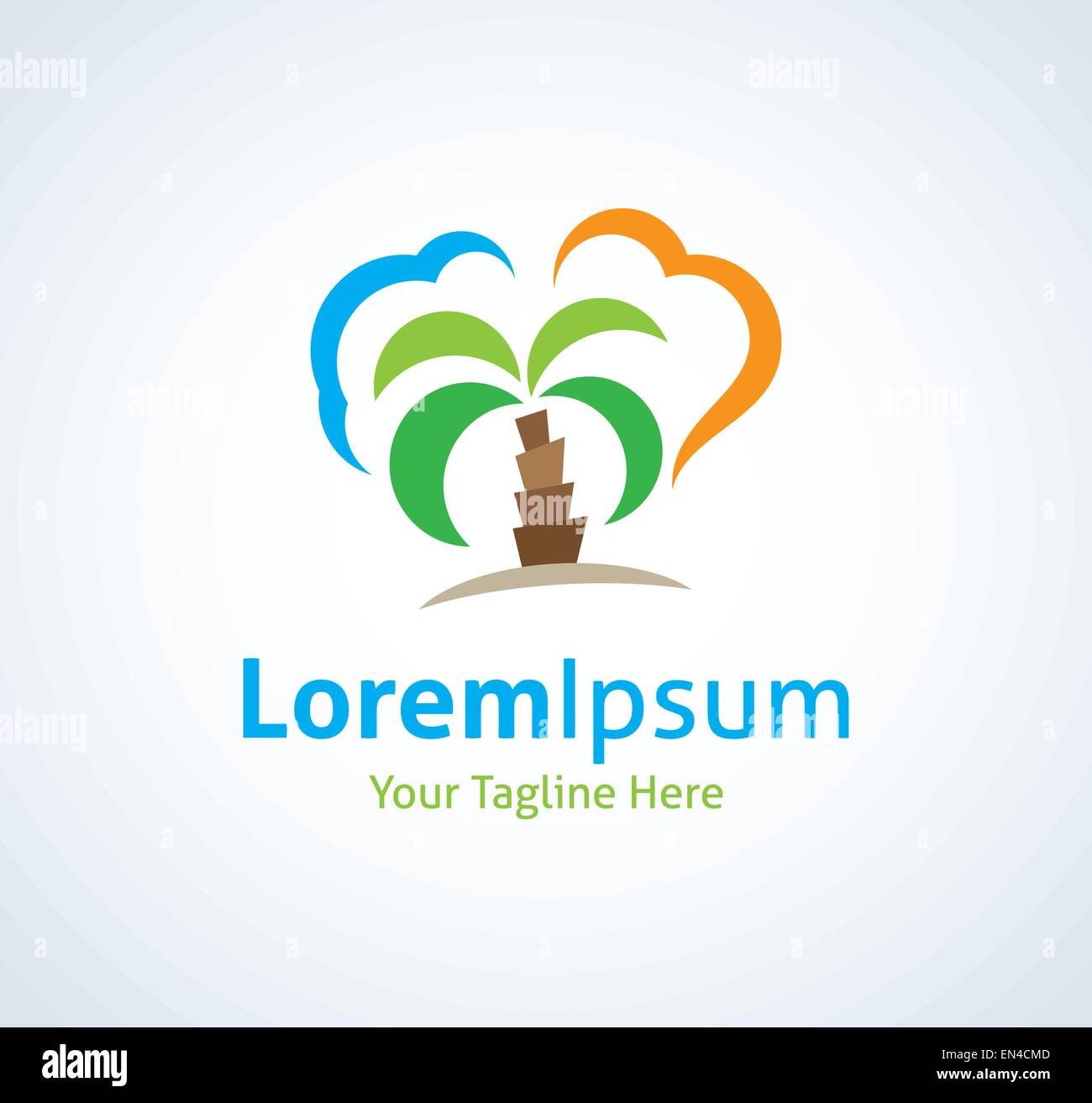Imagine Your perfect holiday from paradise island vector logo icon ...