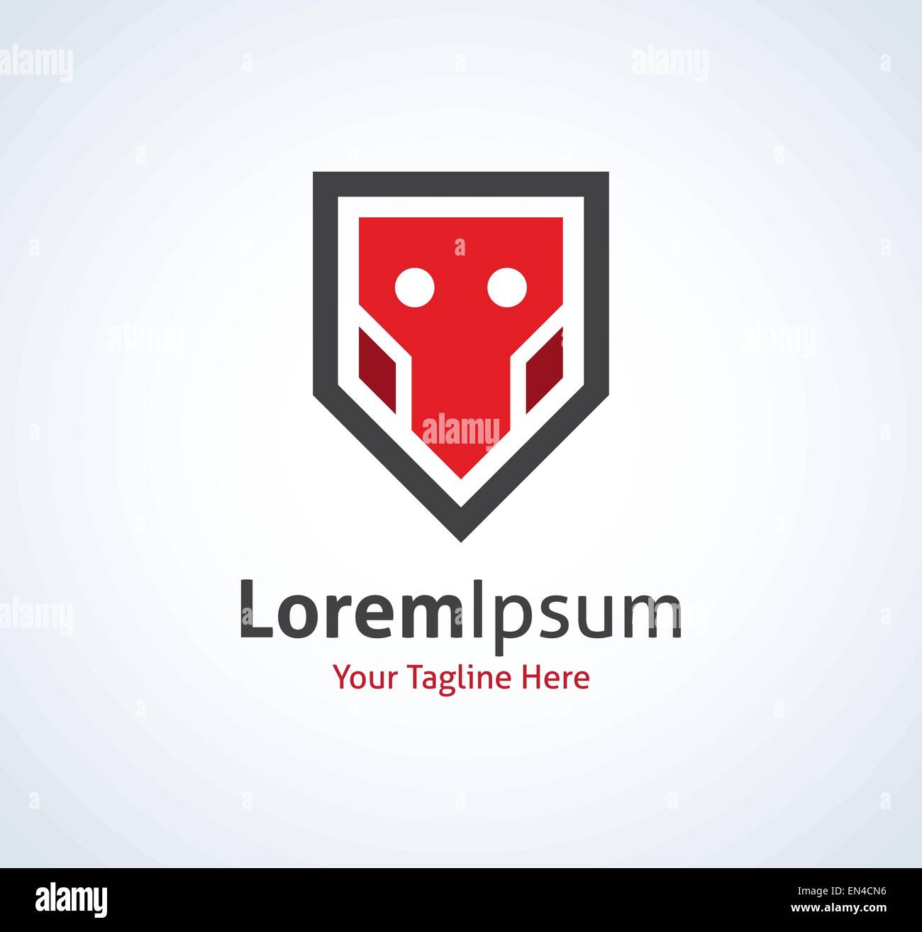 New droid web shield protection future progress vector logo icon Stock ...