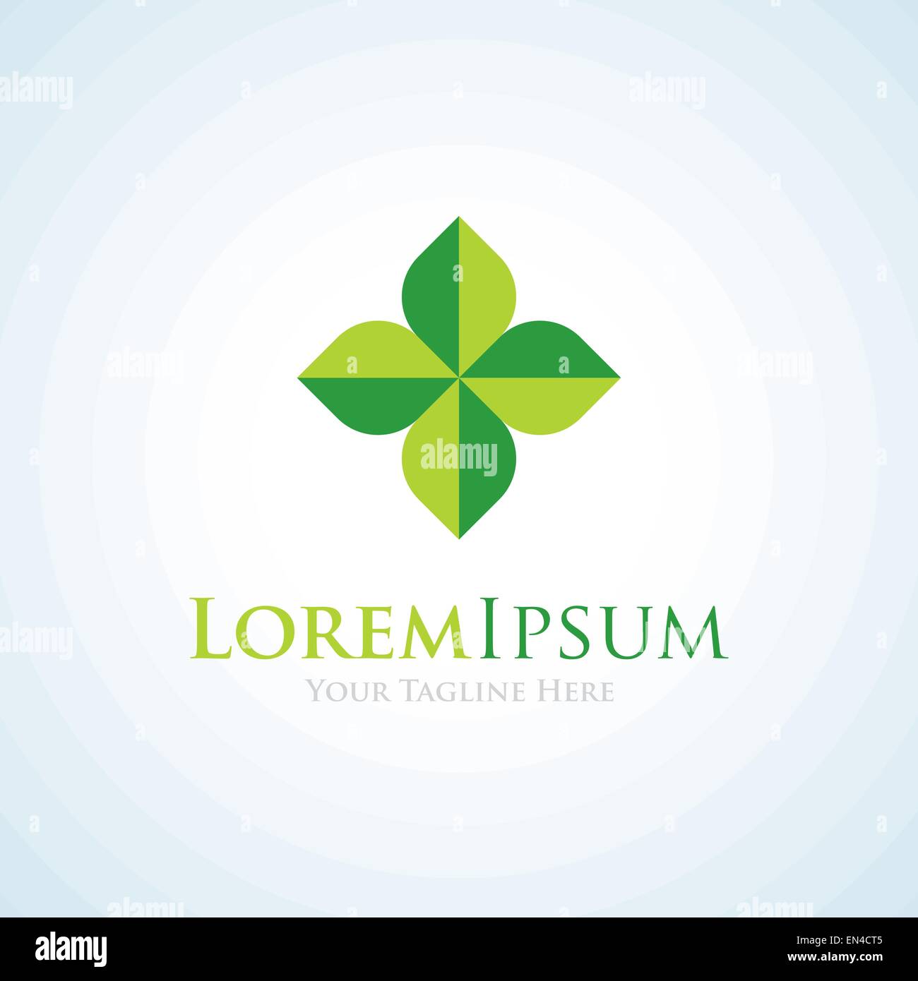 Clover green luck icon simple elements logo Stock Vector Image & Art ...