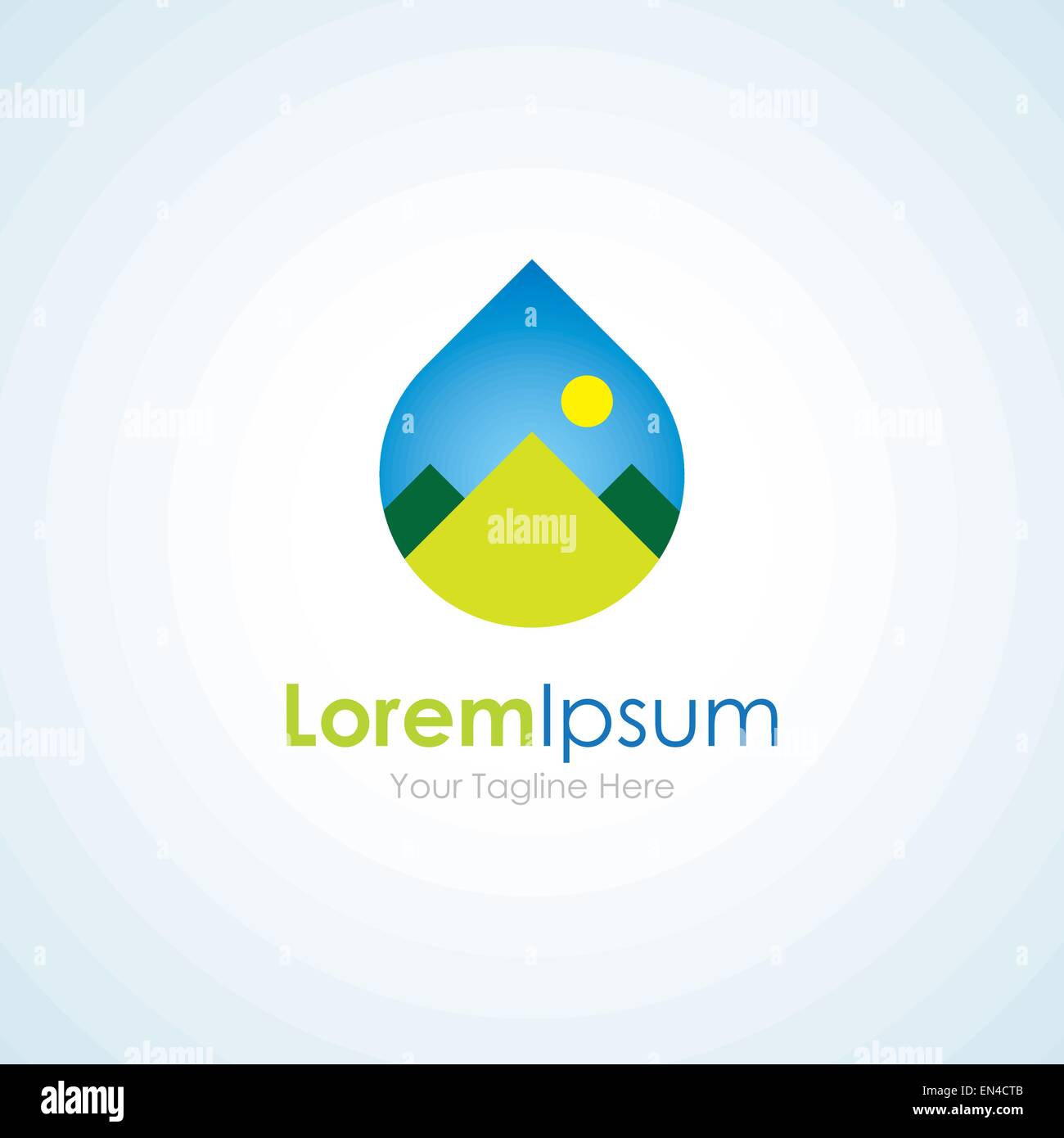 Life is nature is water icon simple elements logo Stock Vector Image ...