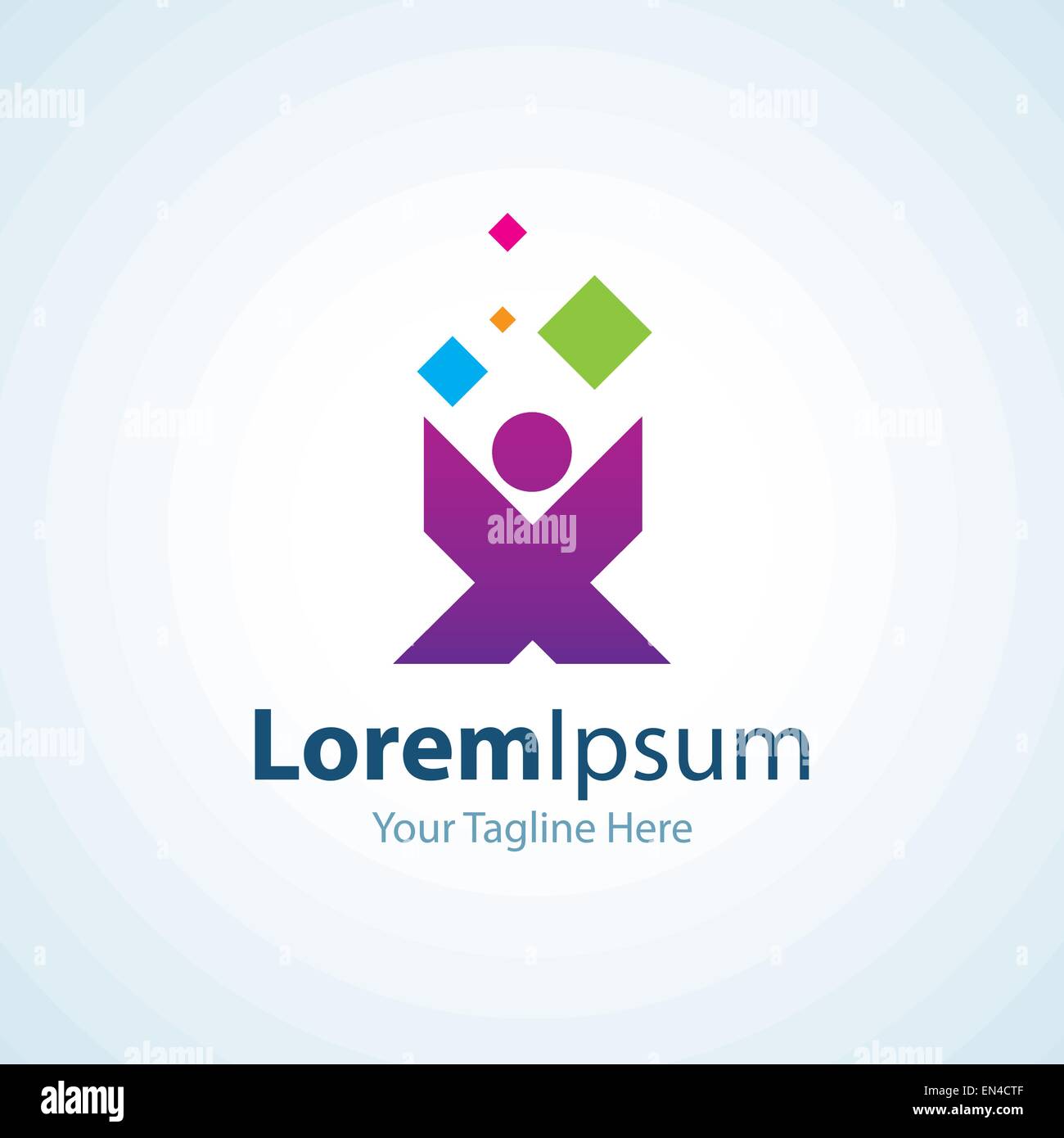 Realize creative ideas man icon simple elements logo Stock Vector Image ...