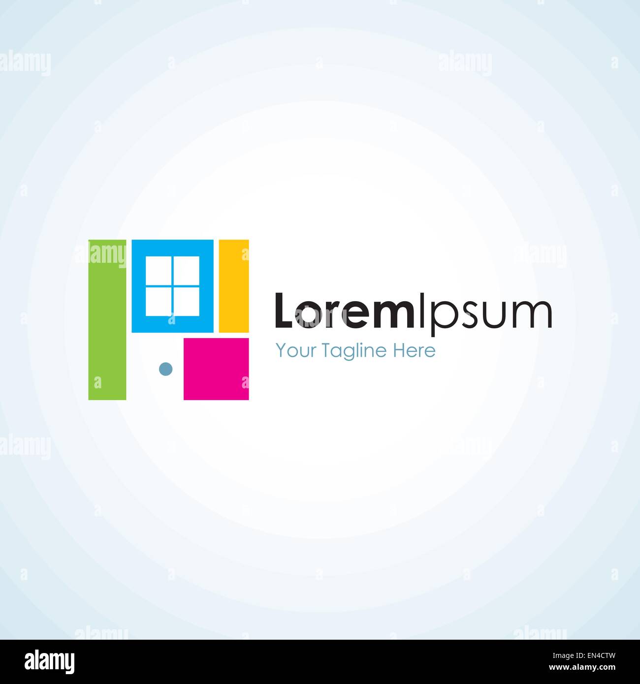 Creative side of home icon simple elements logo Stock Vector Image ...