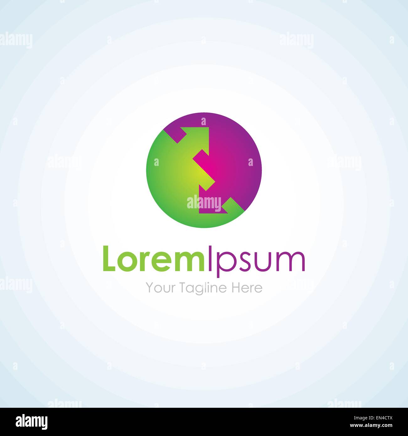 Balance circle and arrows graphic growth icon simple elements logo ...
