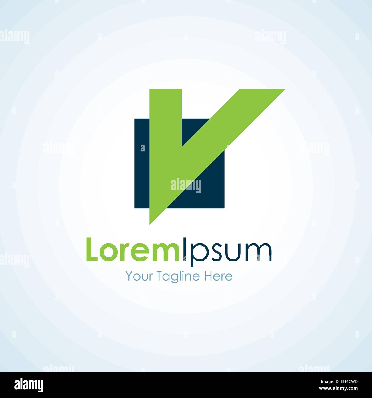 Task done tick successful business icon simple elements logo Stock ...