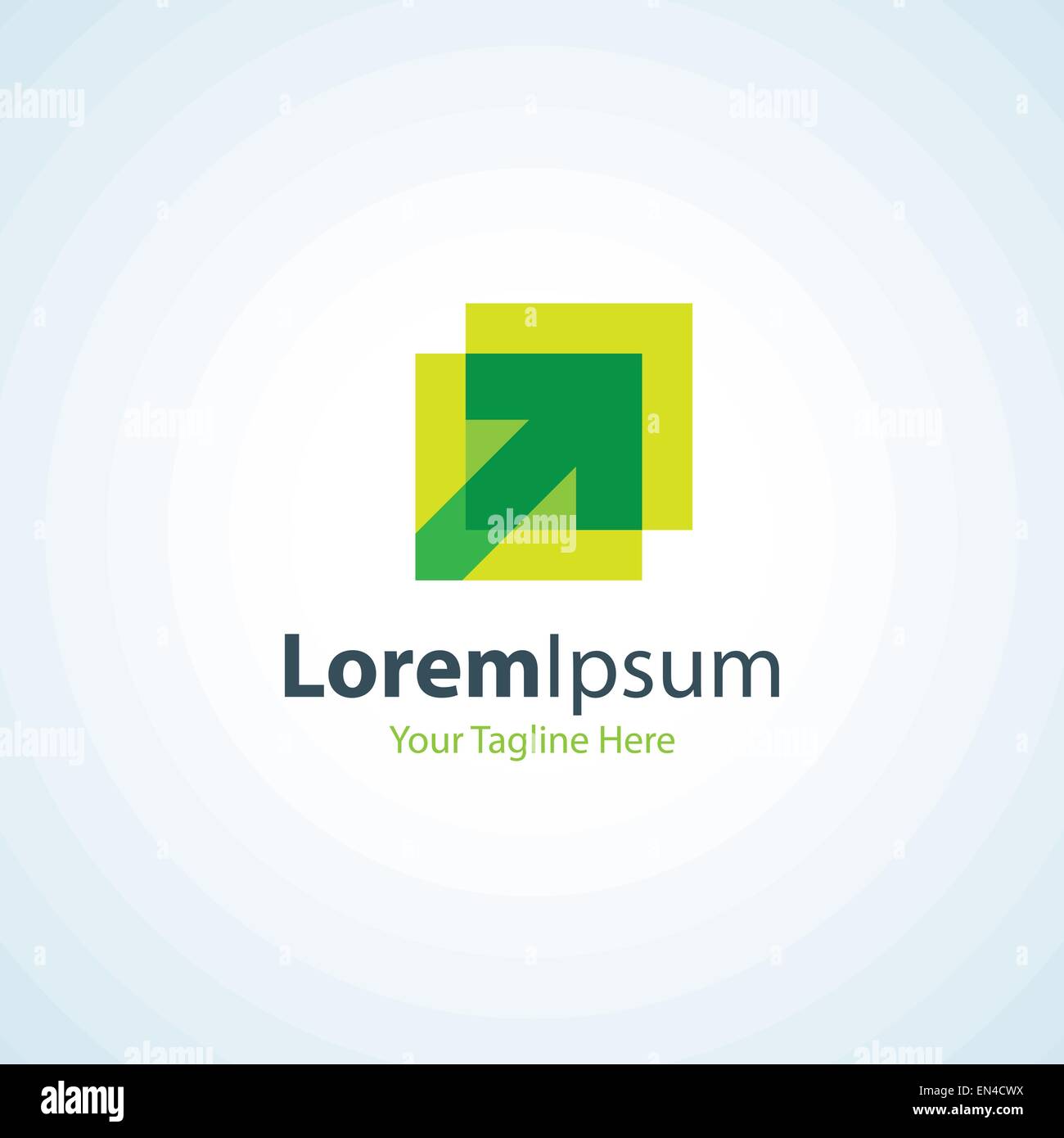 Green arrow overlap icon simple elements logo Stock Vector Image & Art ...