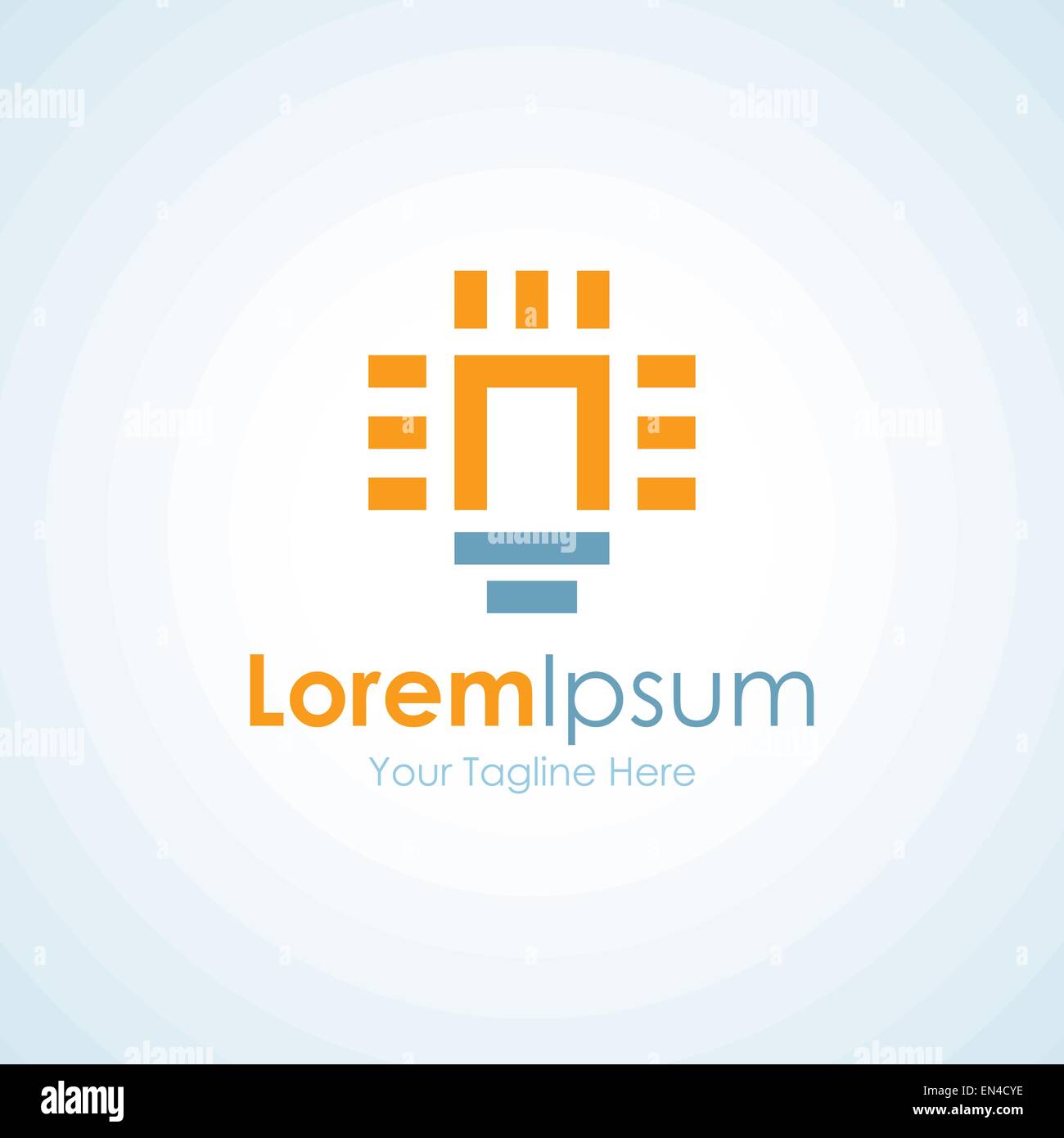 Engineer tech innovation light bulb icon simple elements logo Stock ...