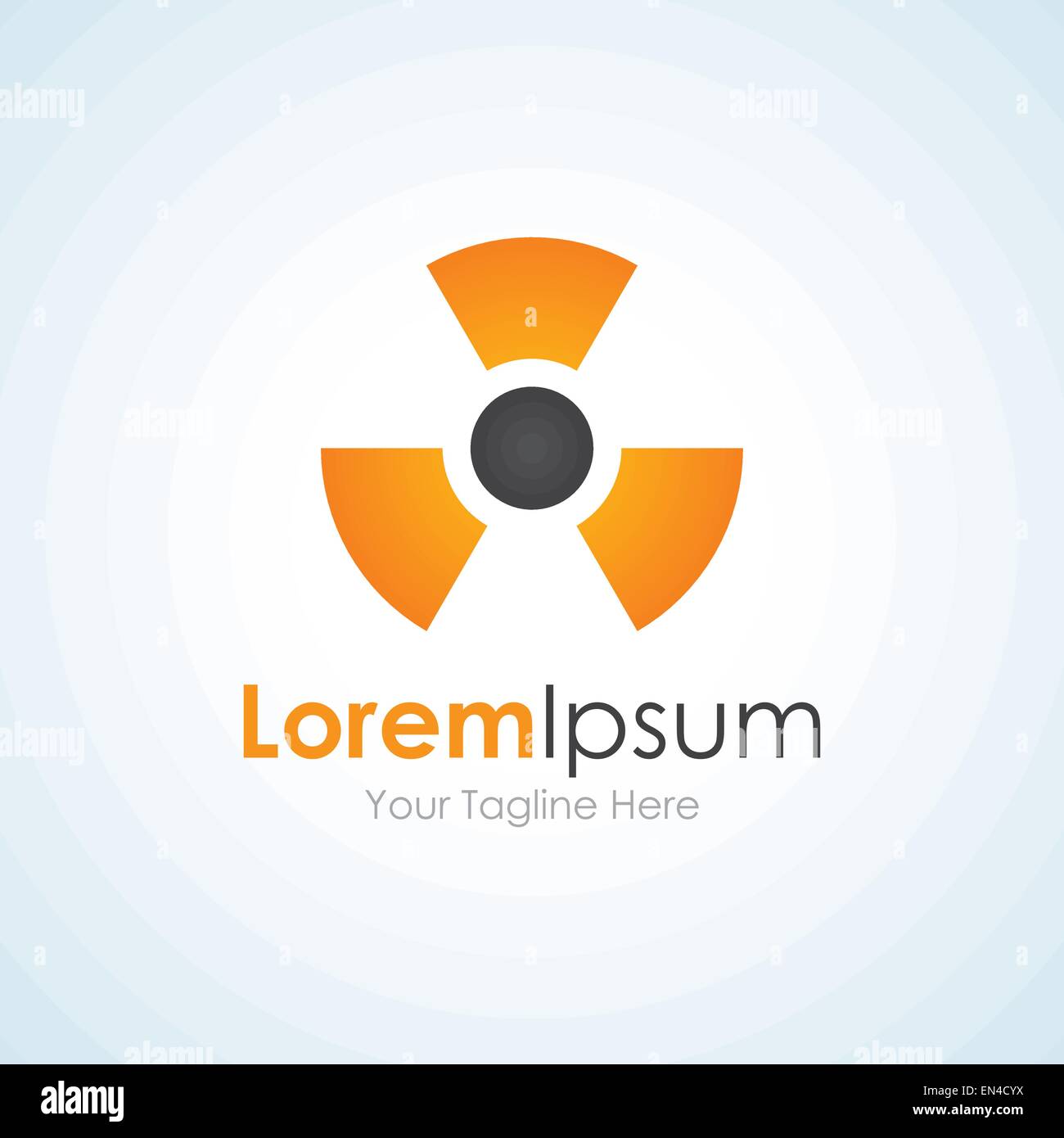 DANGER radiation sign icon simple elements logo Stock Vector Image ...