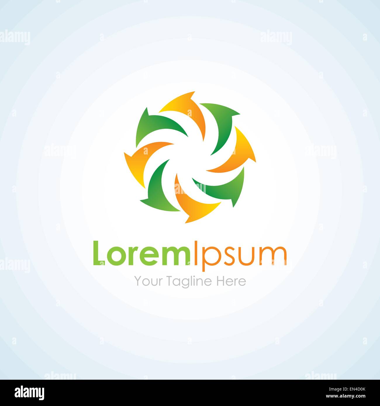 Colorful swirl circle loop concept elements icon logo Stock Vector ...