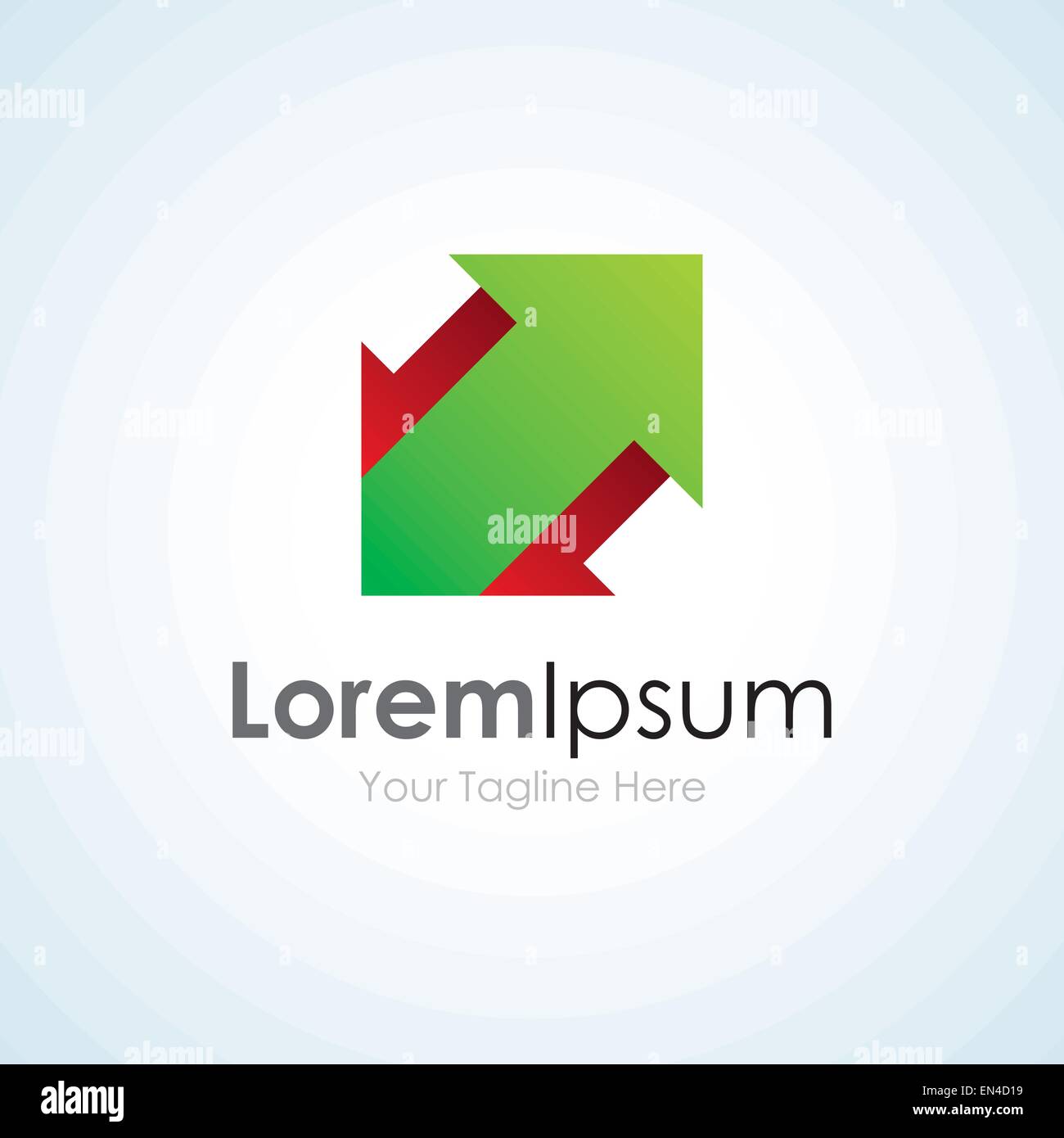Fail learn win green success arrow concept elements icon logo Stock ...
