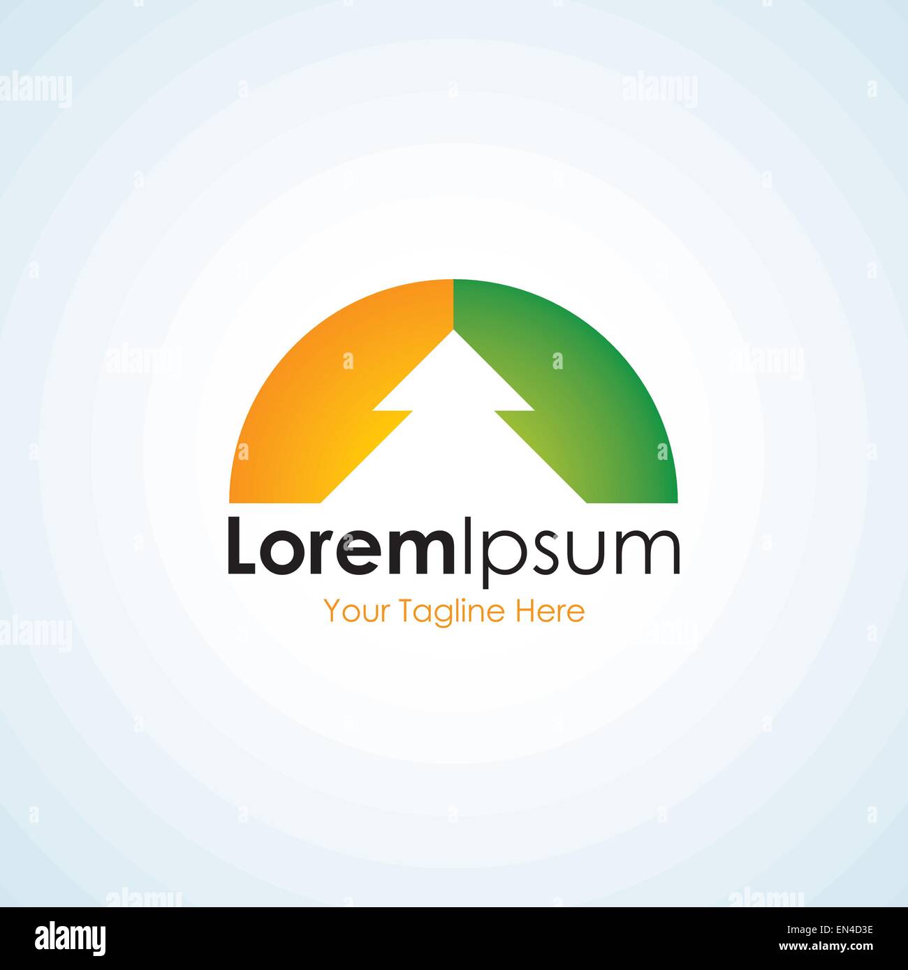 Power up jump start horizon concept elements icon logo Stock Vector ...