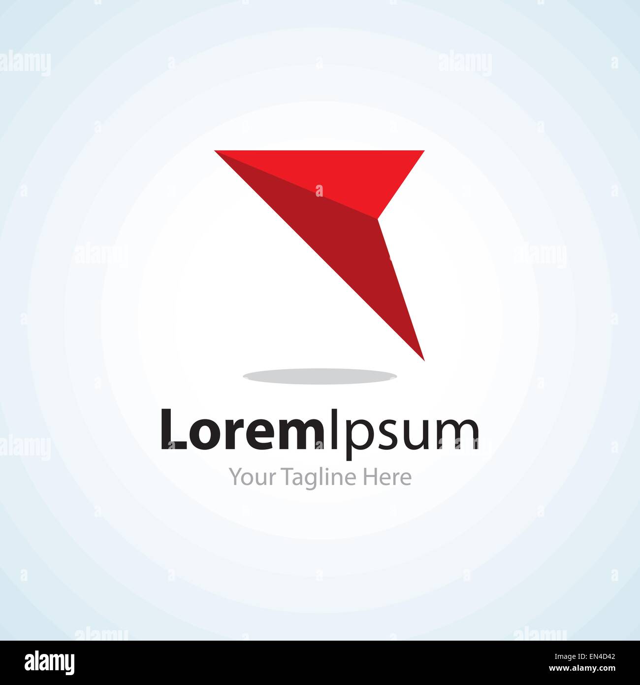 Only way forward red arrow business concept elements icon logo Stock ...