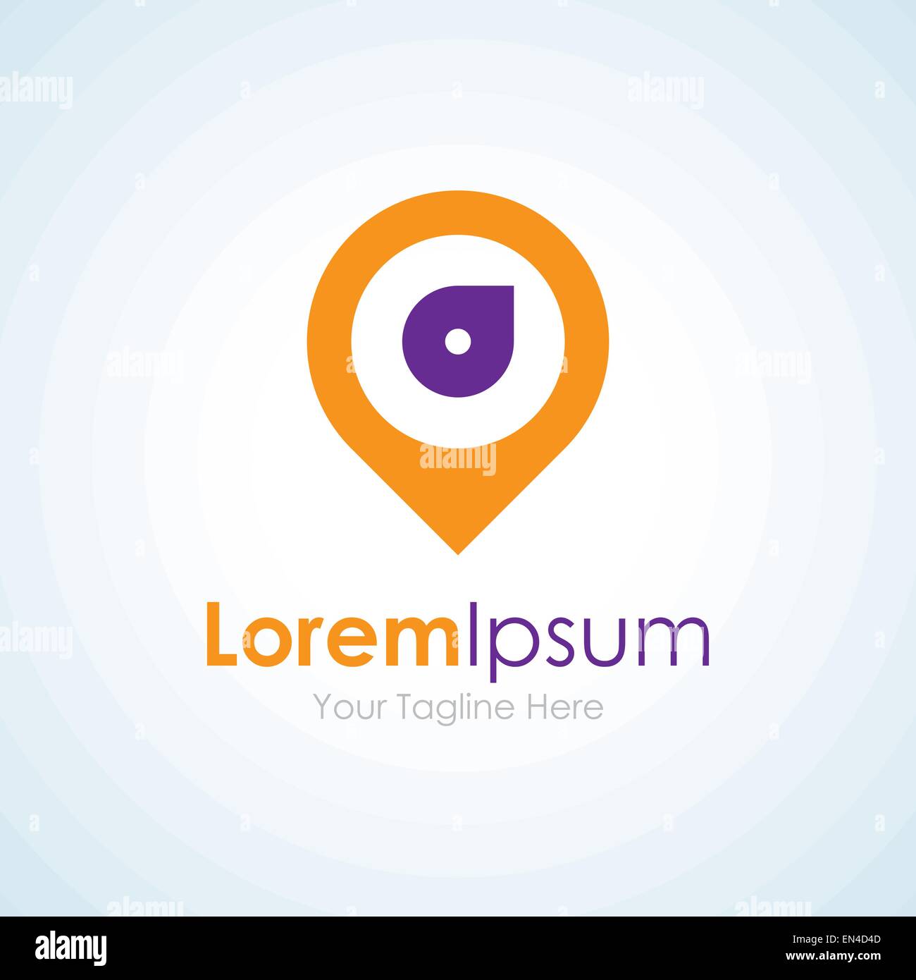 Pin point location compass concept elements icon logo Stock Vector ...