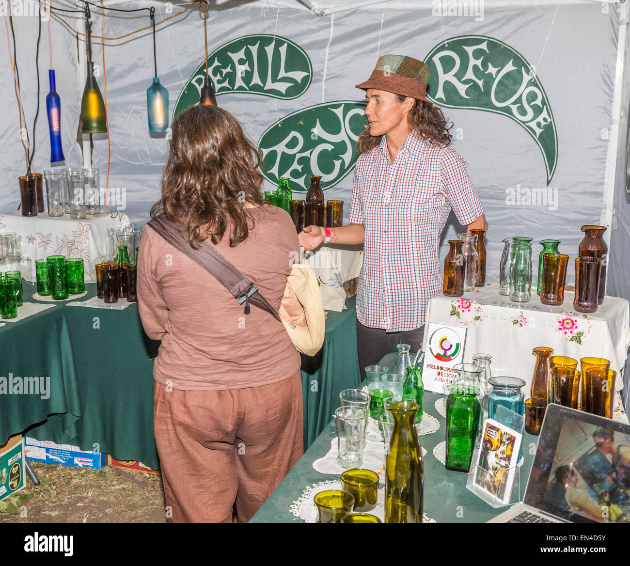 Reuse and recycle demonstration lost craft hi-res stock photography and ...