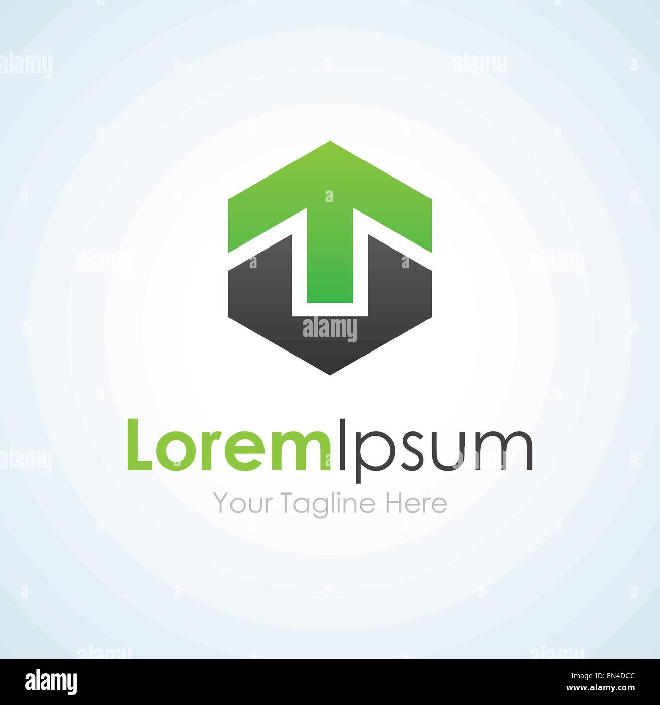 Strong base green arrow up grow concept elements icon logo Stock Vector ...