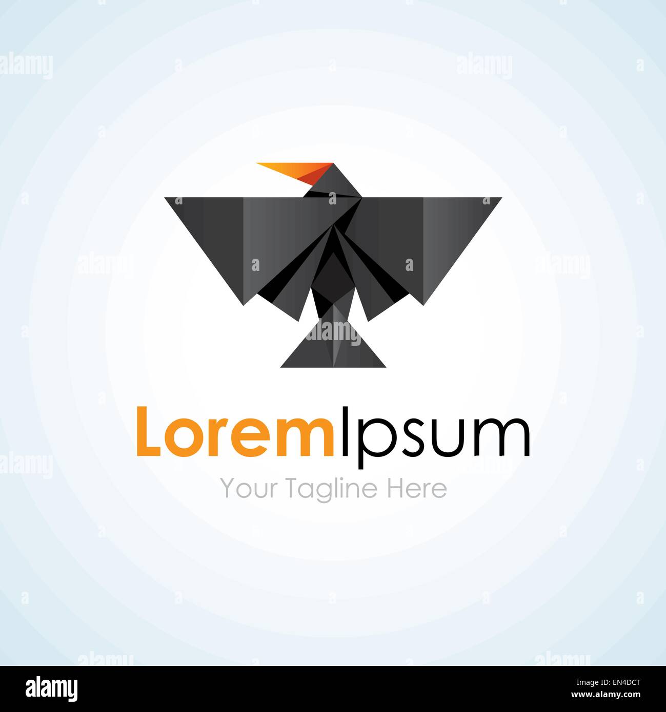 Black bird animal wild amazing design concept elements icon logo Stock ...