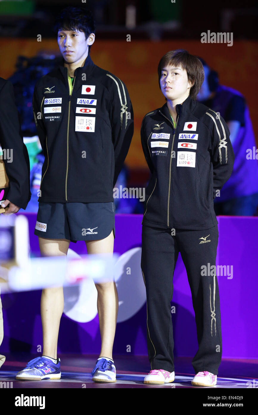 Suzhou International Expo Centre, Suzhou, China. 27th Apr, 2015. Maharu ...