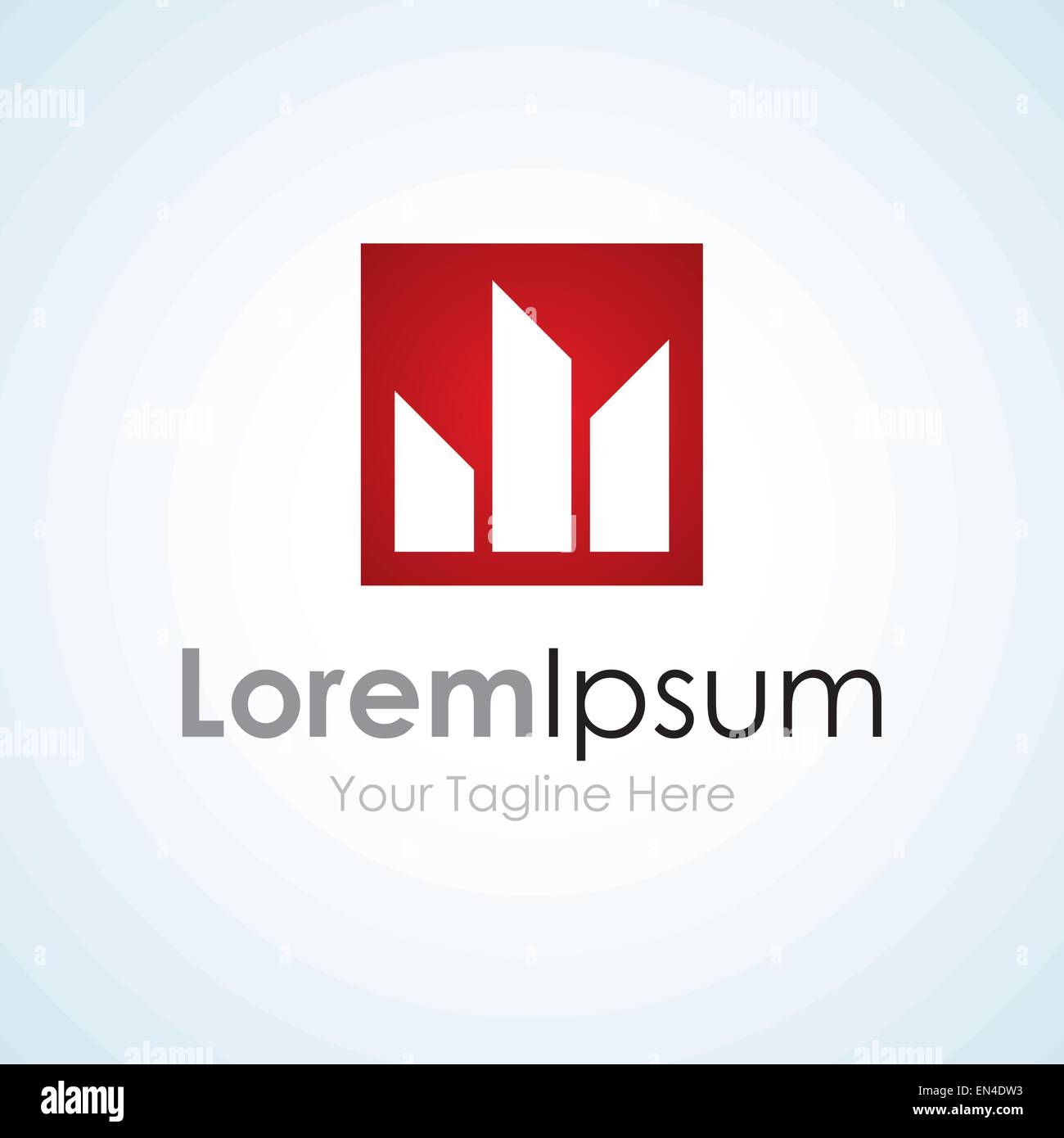 Red production pro cityscape element icons business logo Stock Vector ...